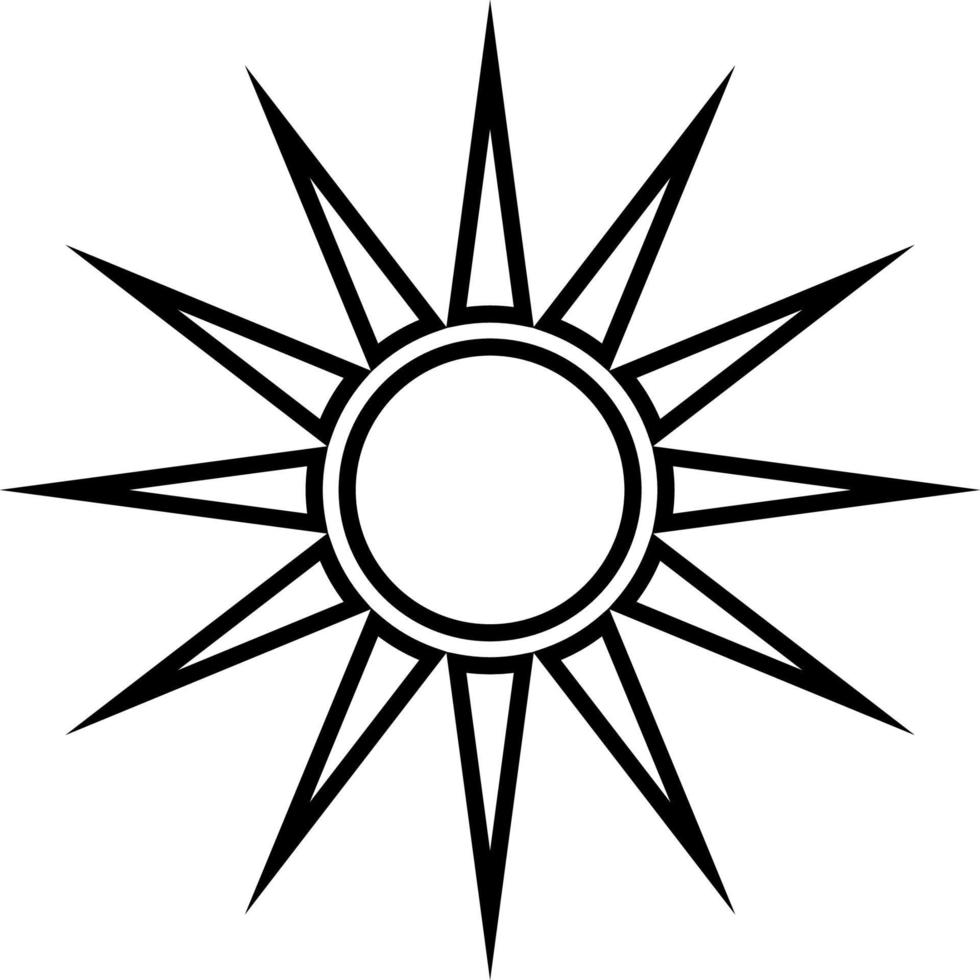 Sun, summer outline vector icon. Line summer and sun vector icon ... Sun, summer outline vector icon. Line summer and sun vector icon ...