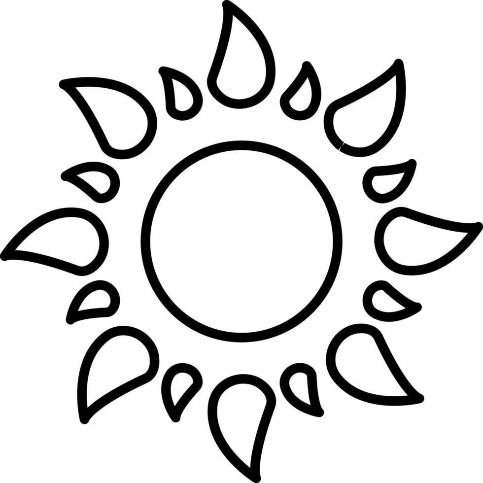 Sun, summer outline vector icon. Line summer and sun vector icon ... Sun, summer outline vector icon. Line summer and sun vector icon ...