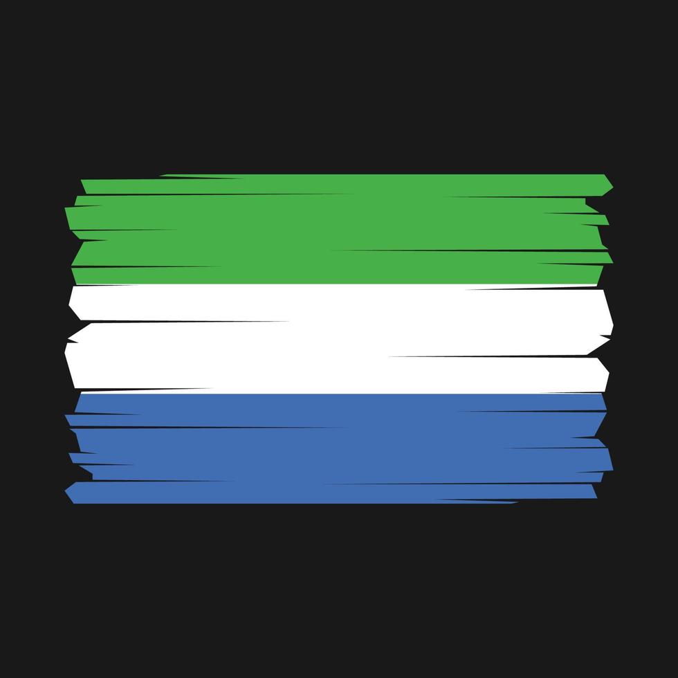 Sierra Leone Flag Vector Illustration 21670284 Vector Art at Vecteezy