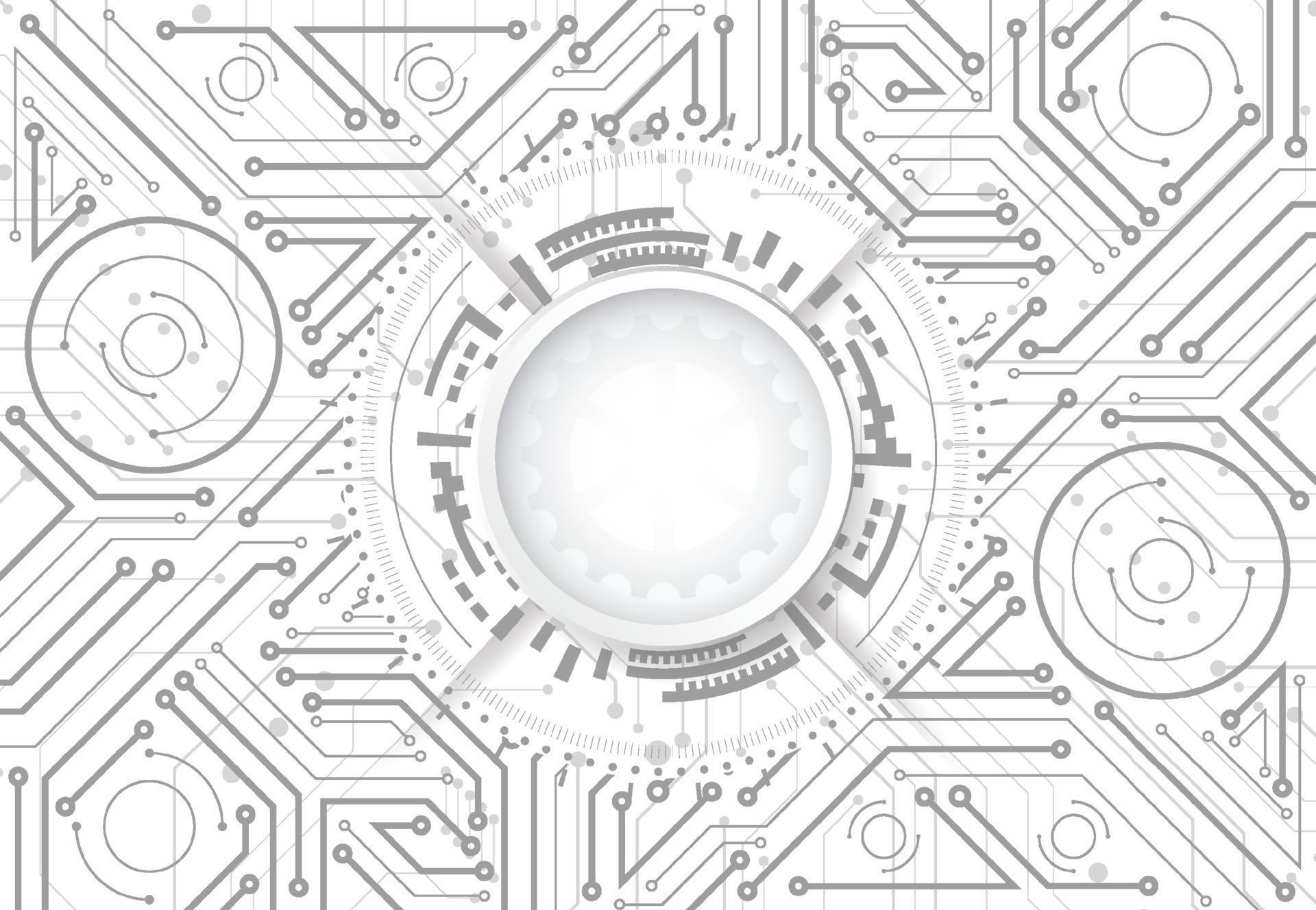 Abstract 3d Design Background With Technology Dot And Line Circuit