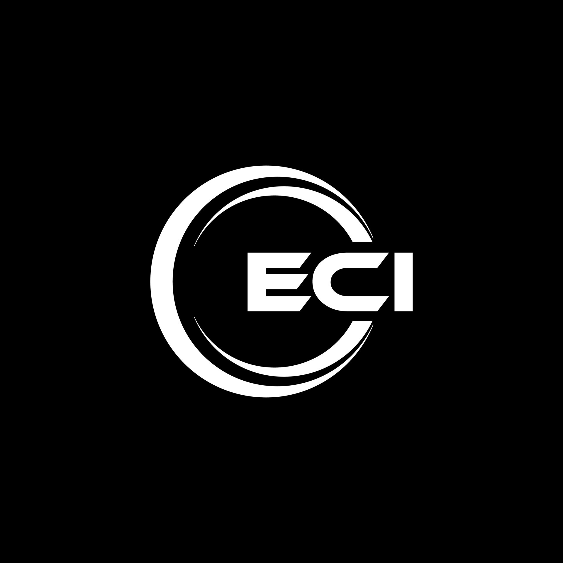 Eci Letter Logo Design In Illustration Vector Logo Calligraphy Designs For Logo Poster