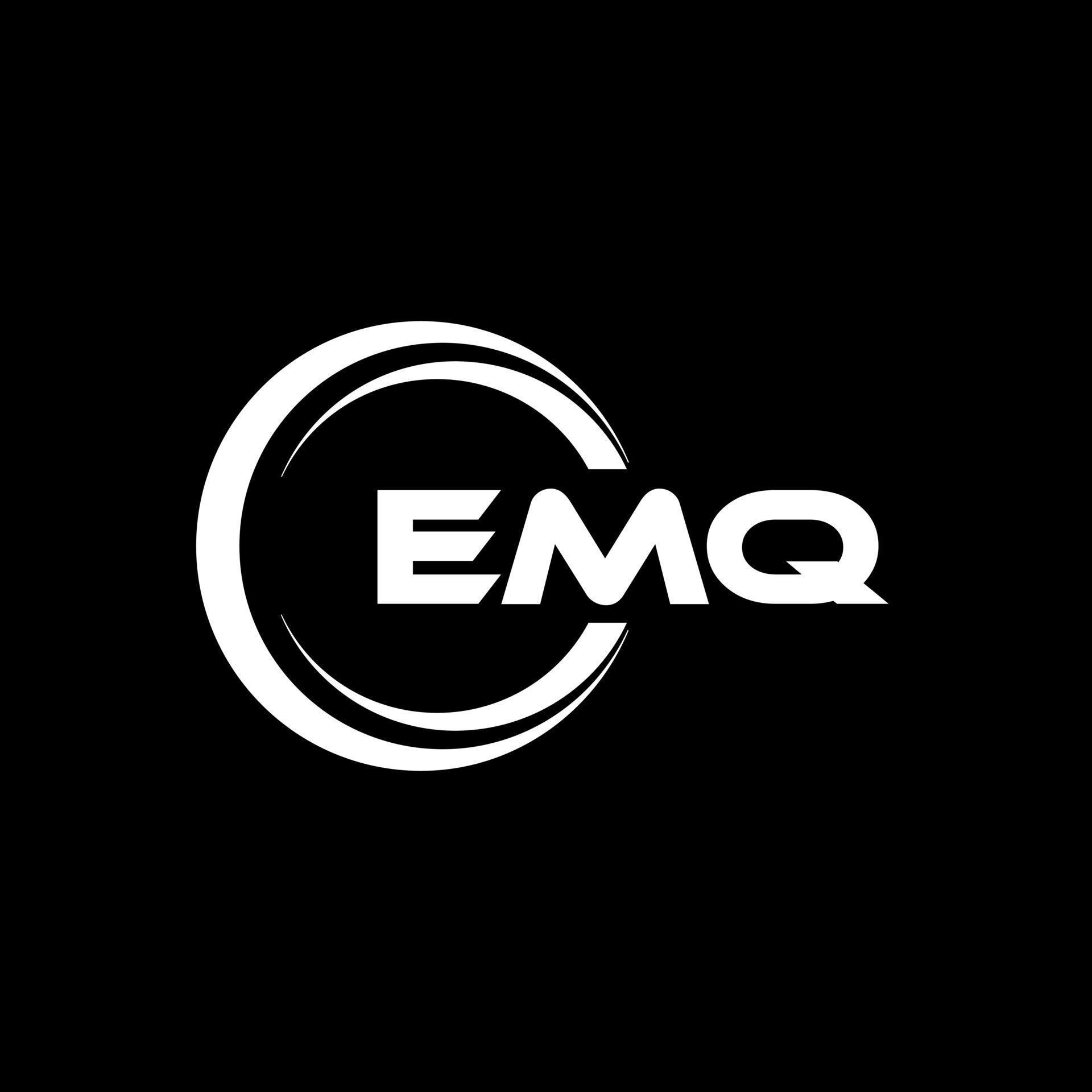 EMQ letter logo design in illustration. Vector logo, calligraphy designs for logo, Poster ...