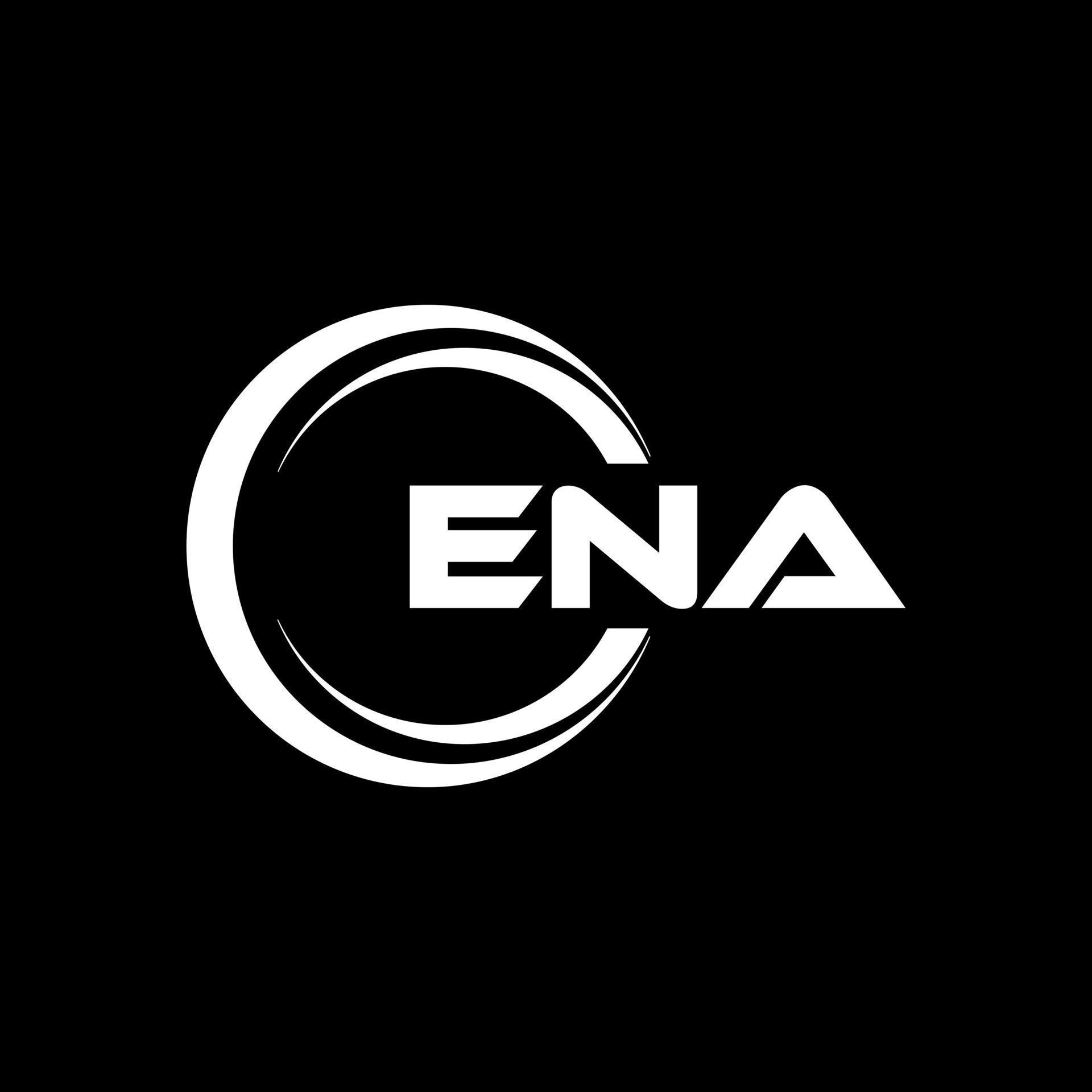 diseño del logotipo de la letra ena en la ilustración. logotipo vectorial, diseños de caligrafía ...