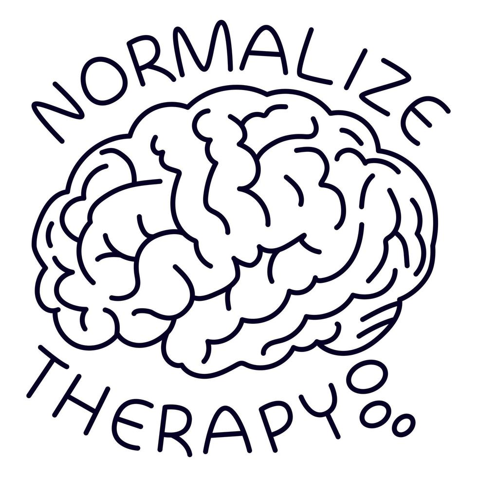Normalize Therapy Stroke. Vector art illustration 21671569 Vector Art ...
