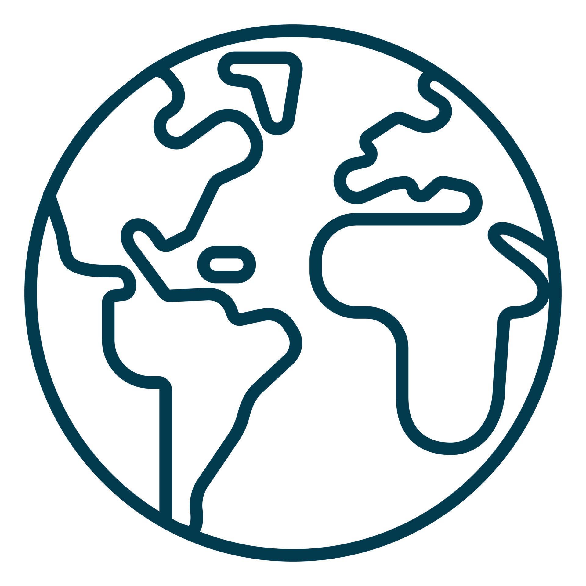 Simple Earth Geometric Stroke Element. Vector art illustration 21671647 ...