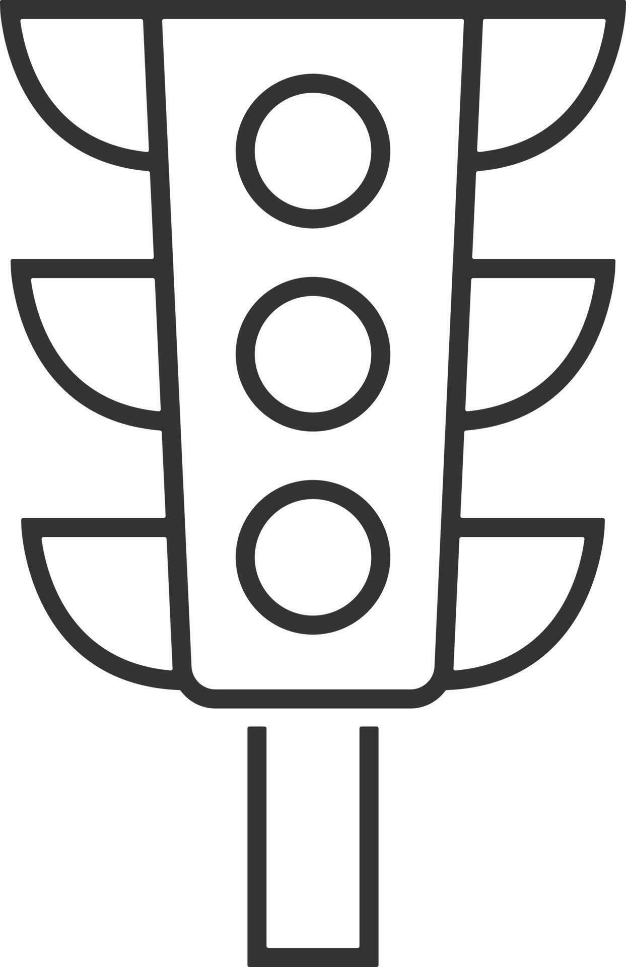 light, traffic line icon. Simple, modern flat vector illustration for ...