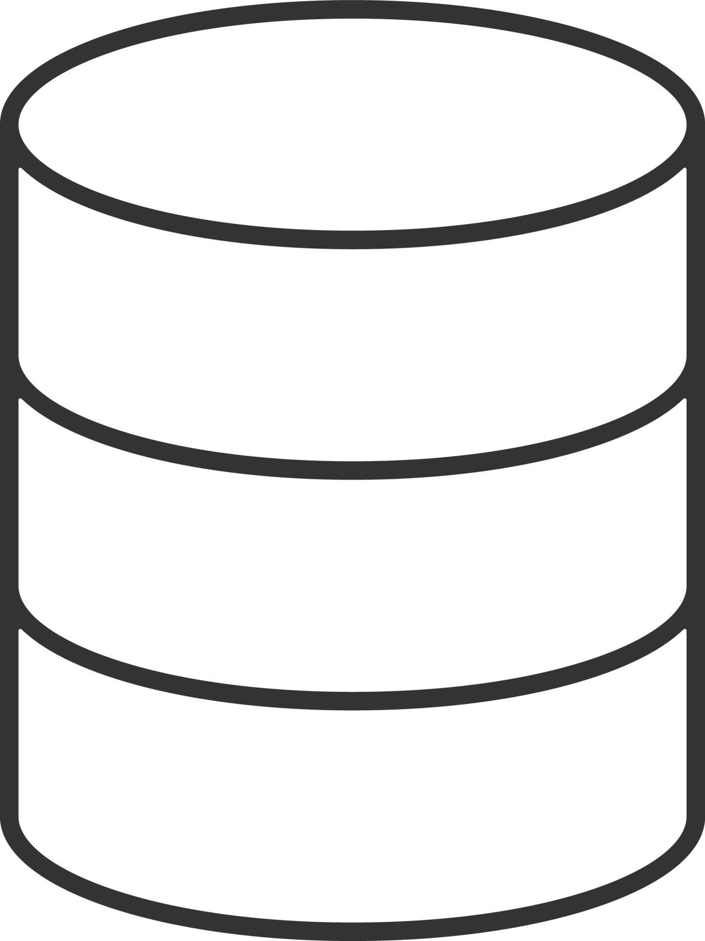 Data, storage line icon. Simple, modern flat vector illustration for ...