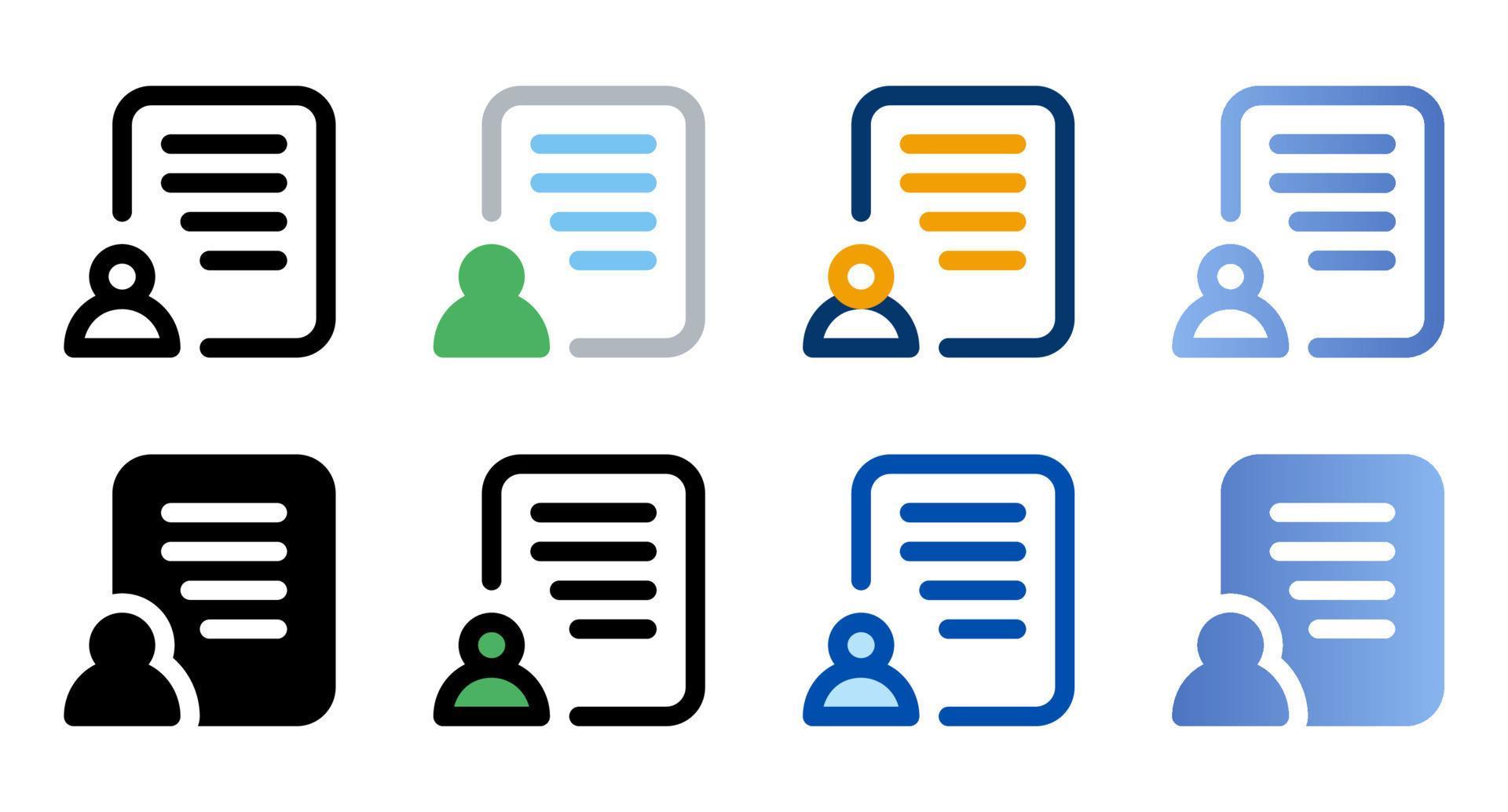 Form icons in different style. Form icons. Different style icons set ...