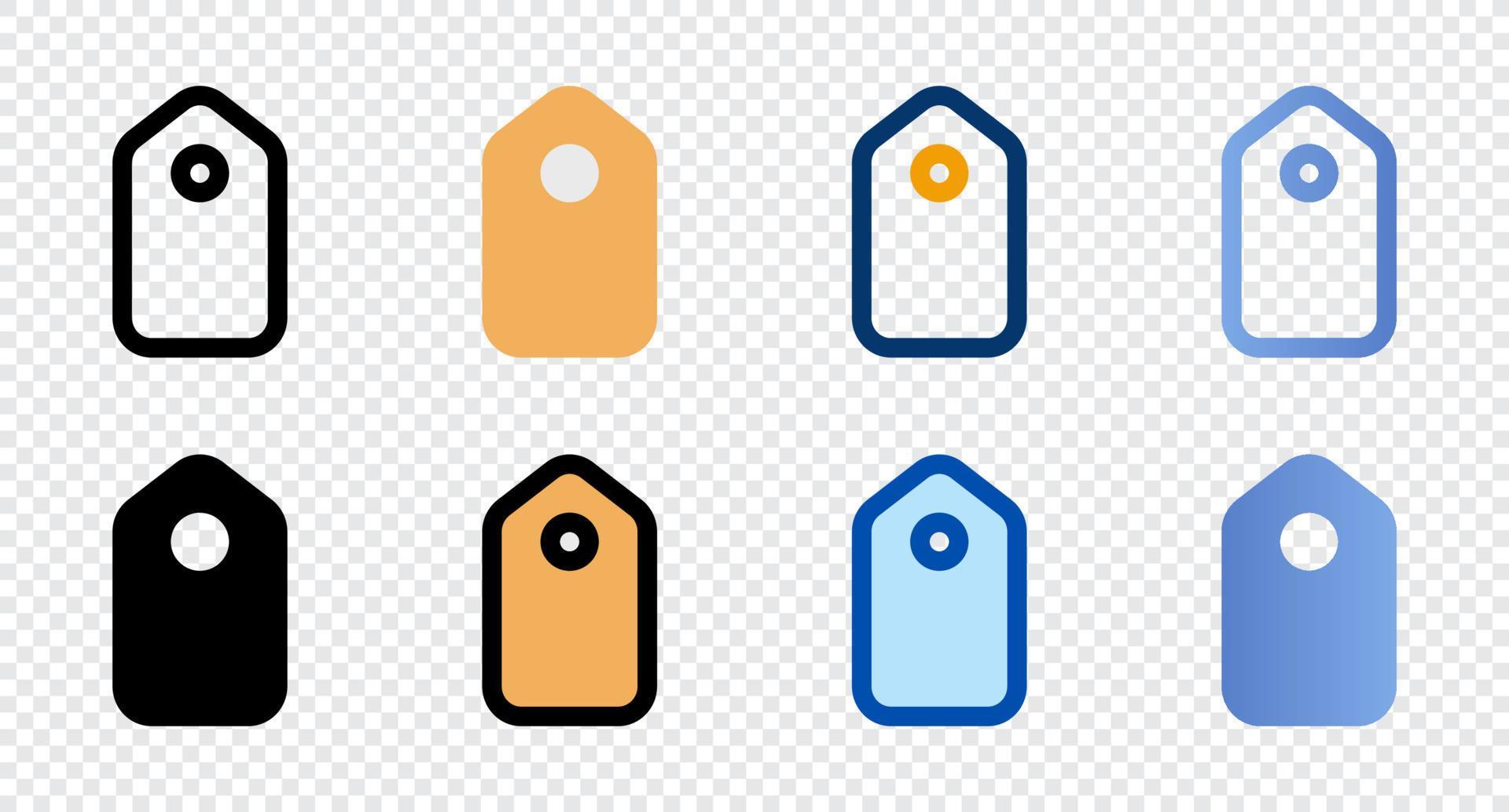 Tag icons in different style. Tag icons. Different style icons set. Vector illustration 21672927 ...