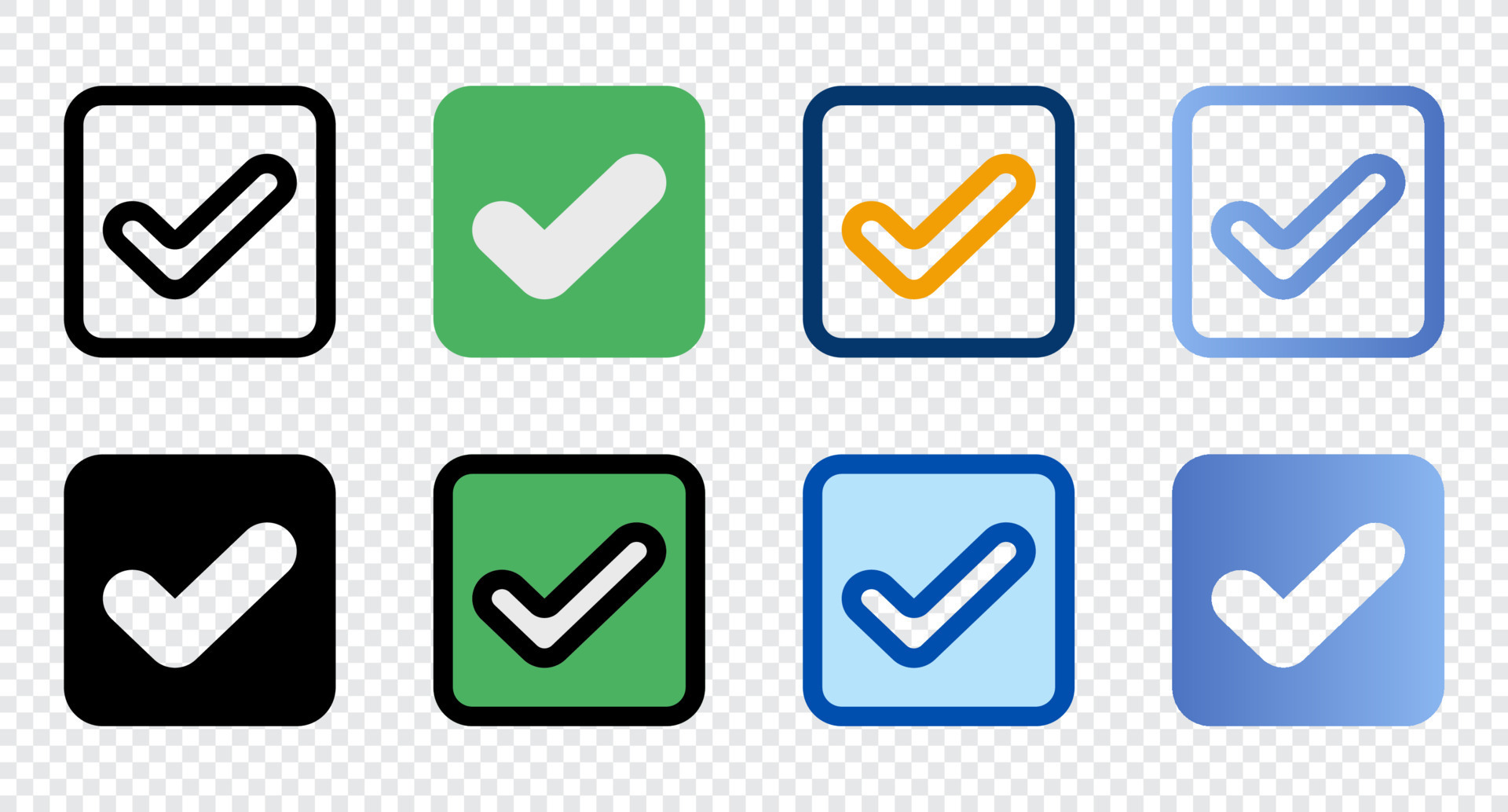 Checkbox icons in different style. Checkbox icons. Different style ... Checkbox icons in different style. Checkbox icons. Different style ...