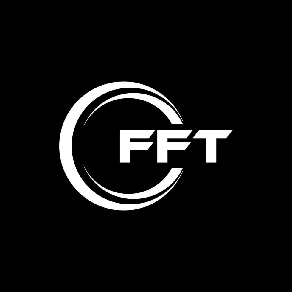 FFT letter logo design in illustration. Vector logo, calligraphy designs for logo, Poster ...