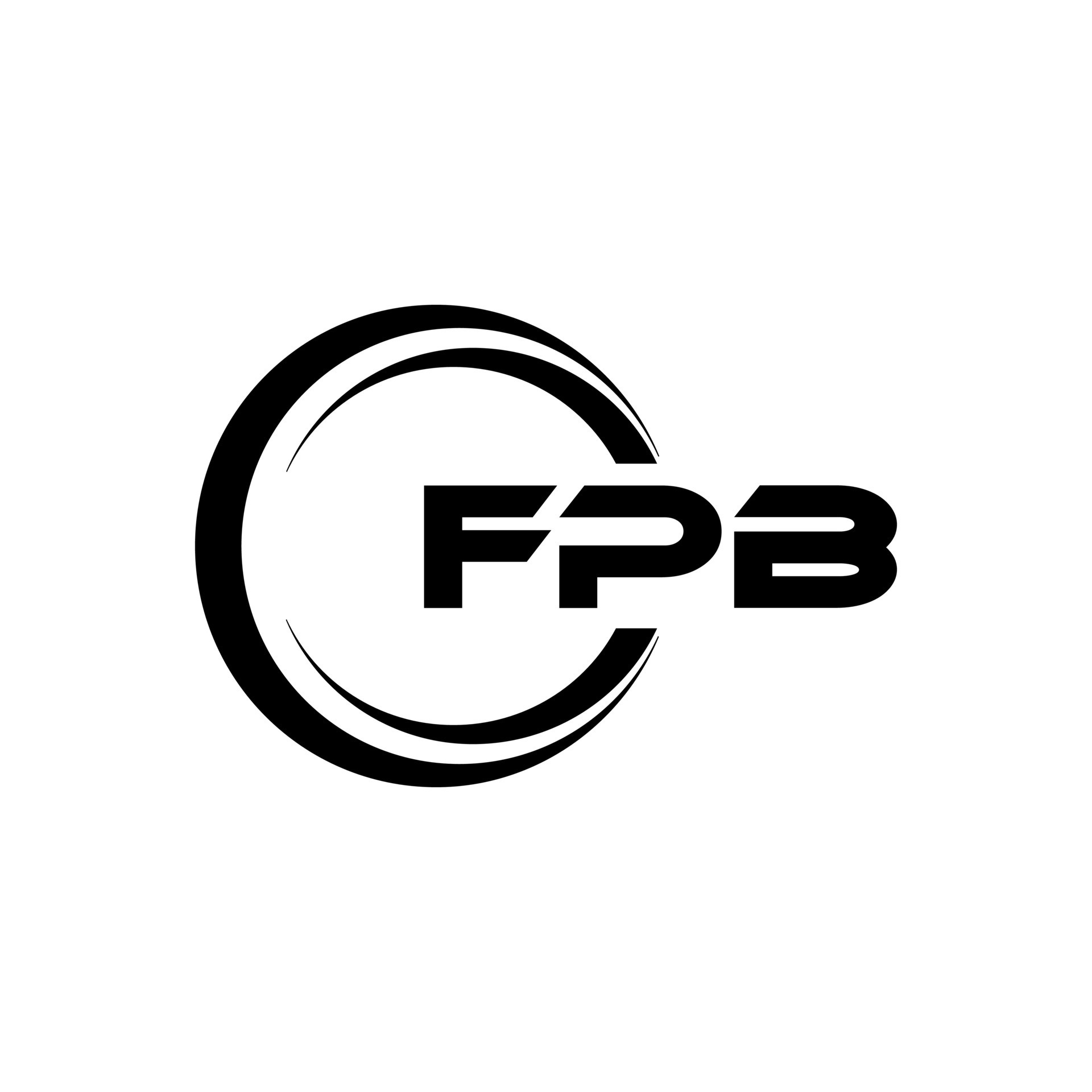 fpb letra logo diseño en ilustración. vector logo, caligrafía diseños para logo, póster ...