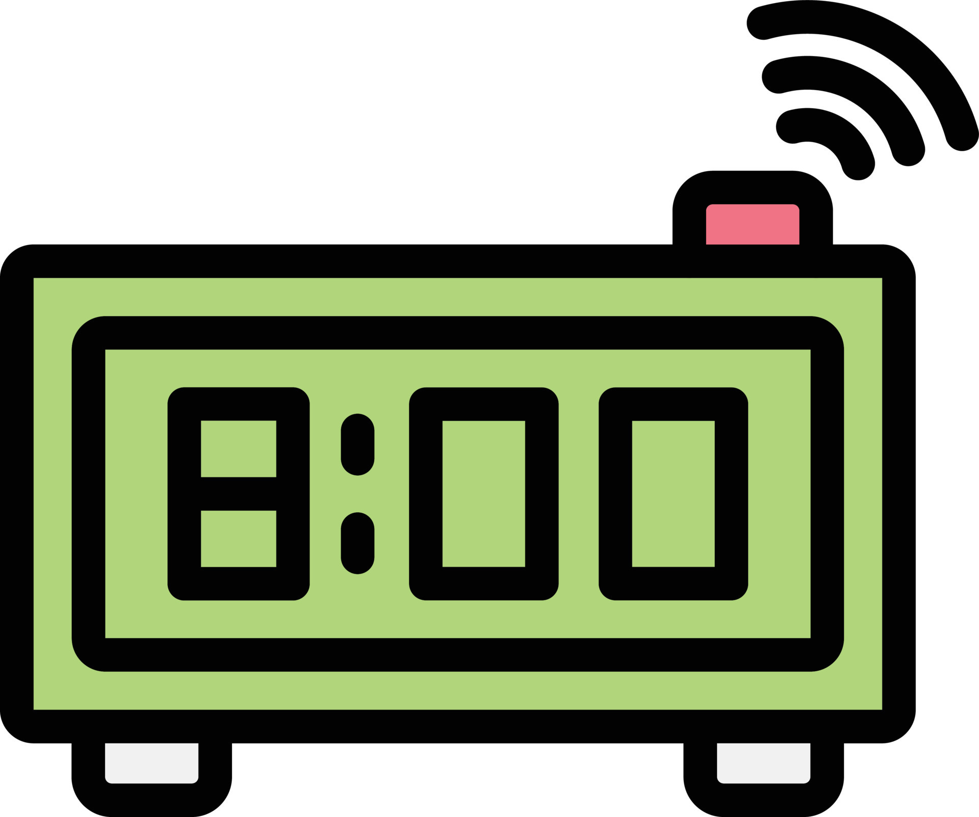 Clock Vector Icon Design Illustration 21675555 Vector Art At Vecteezy