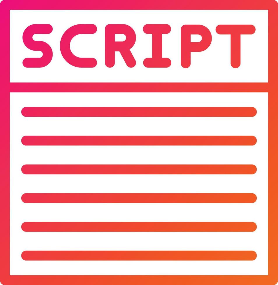 Script Vector Icon Design Illustration 21675600 Vector Art At Vecteezy