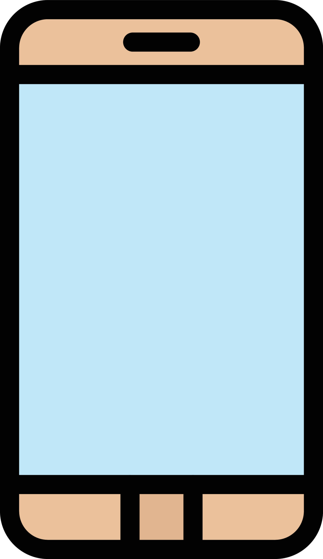 Mobile phone Vector Icon Design Illustration 21676859 Vector Art at ...