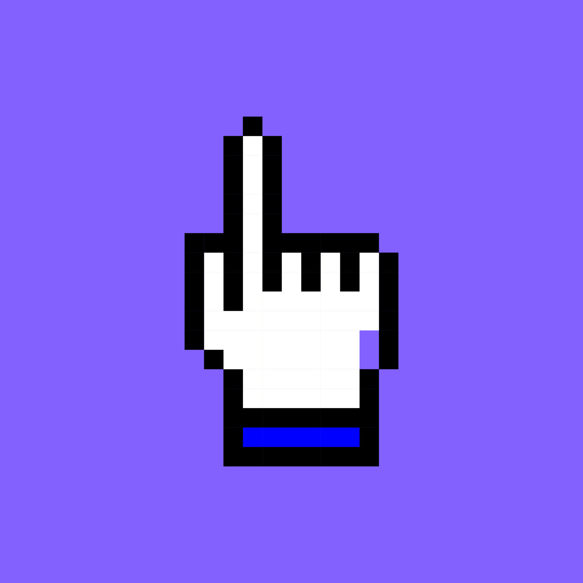 Cartoon White Pixel Computer Cursor Hand UI Element. Vector 21677165 ...