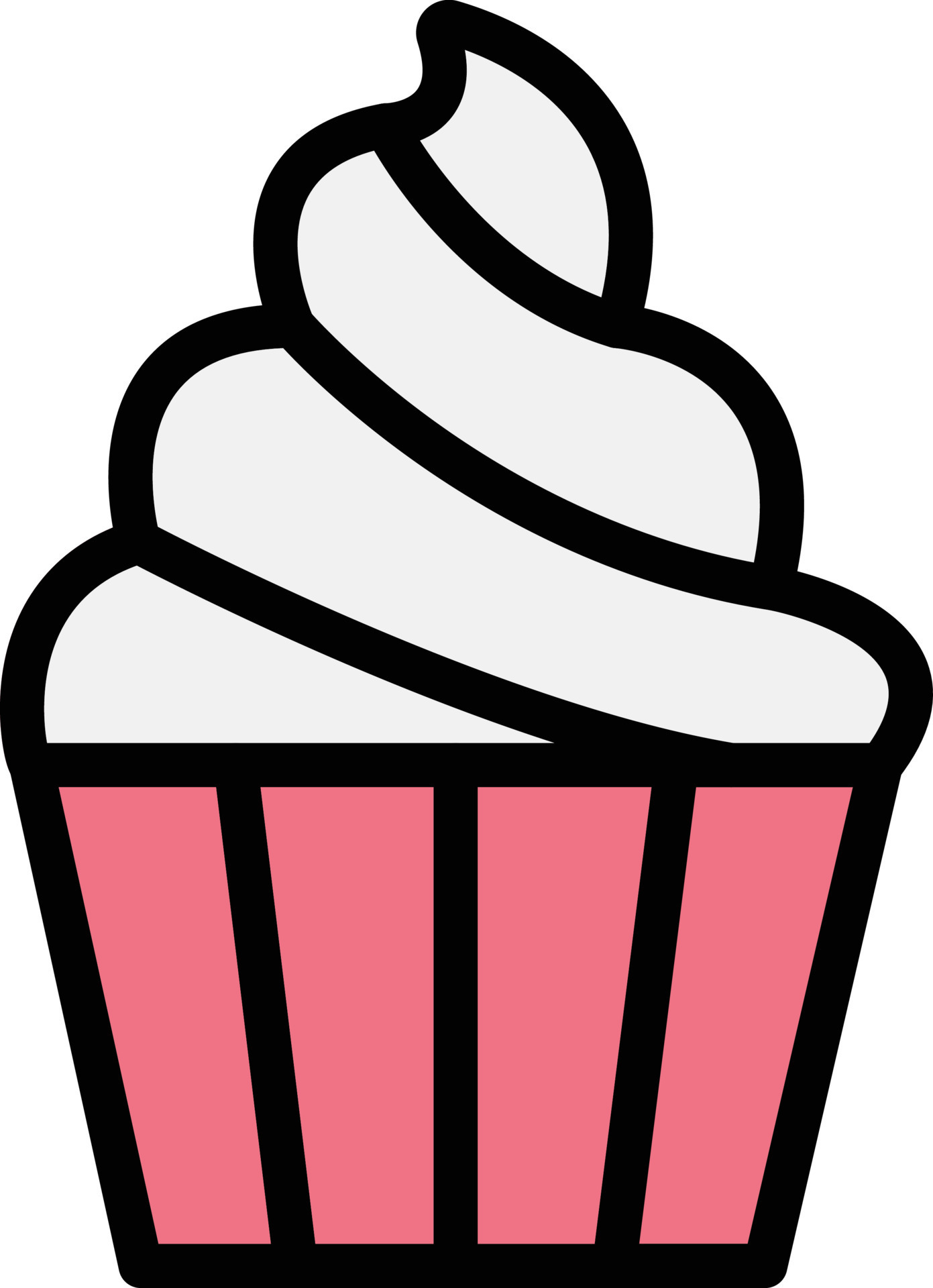Cup Cake Vector Icon Design Illustration 21677583 Vector Art At Vecteezy