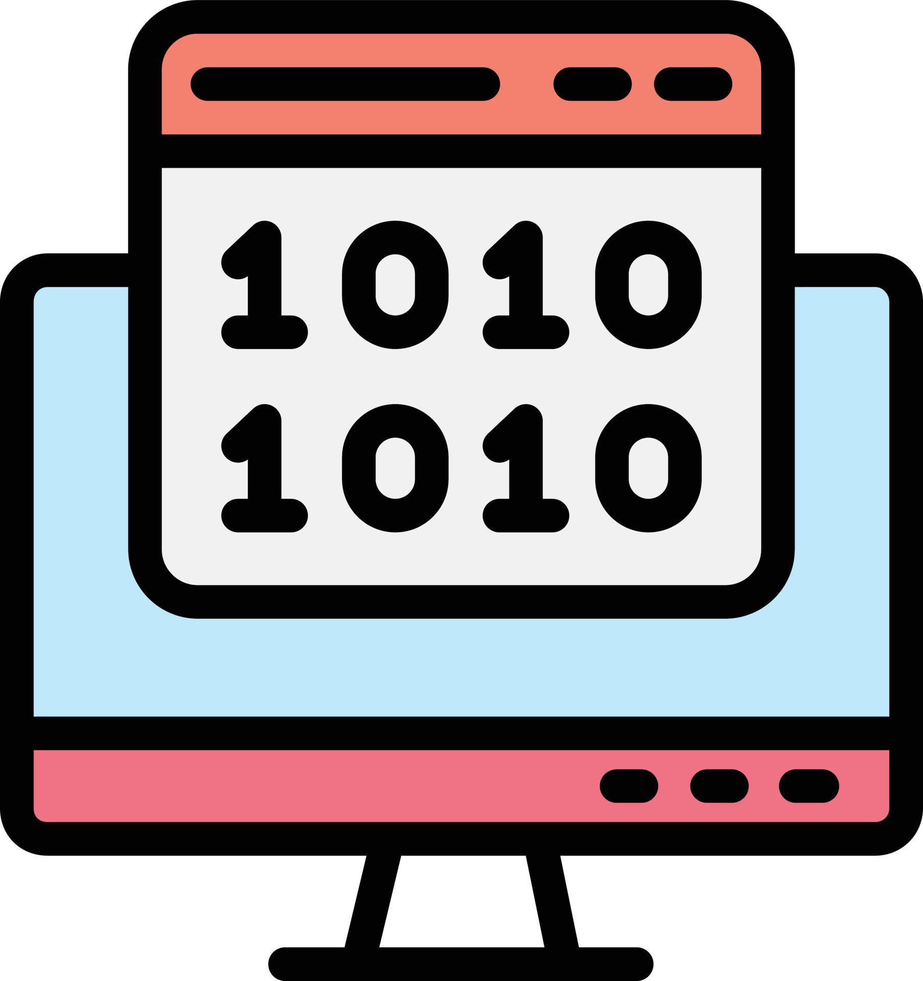 Binary code Vector Icon Design Illustration 21677601 Vector Art at Vecteezy