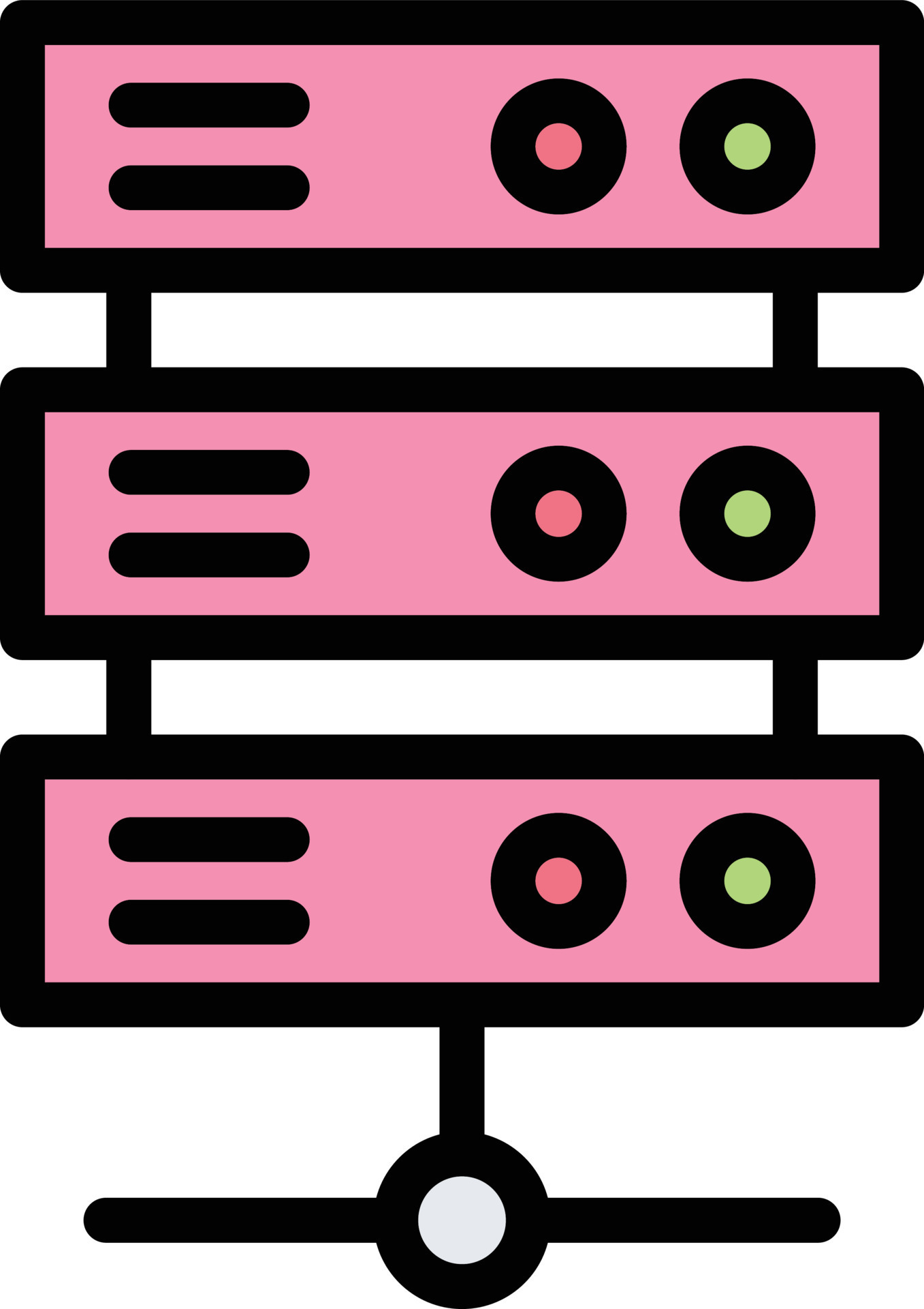 Server Vector Icon Design Illustration 21679509 Vector Art at Vecteezy