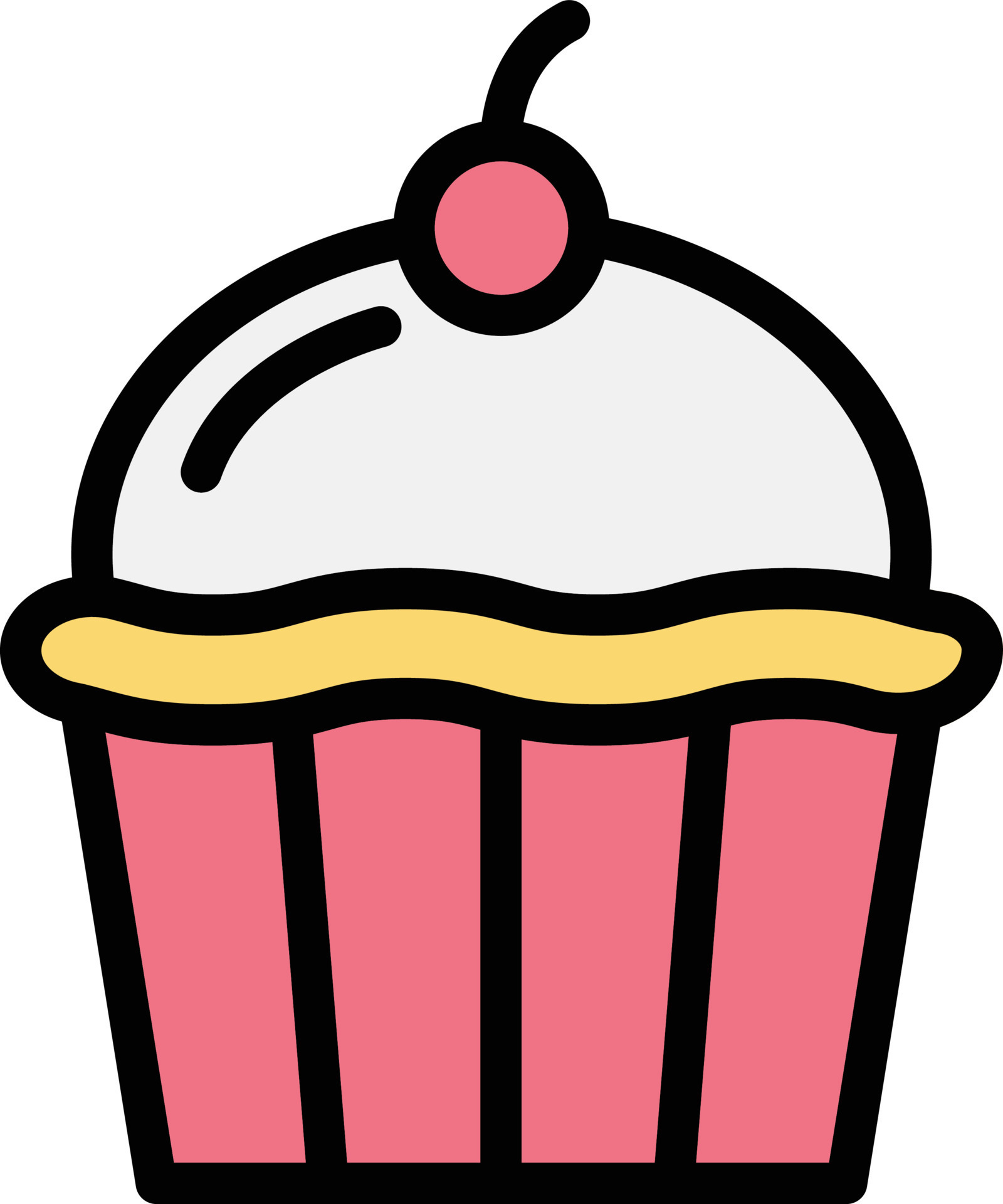 Cupcake Vector Icon Design Illustration 21679518 Vector Art At Vecteezy