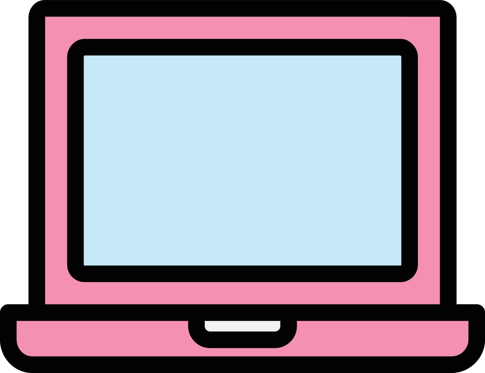 Laptop Vector Icon Design Illustration 21679528 Vector Art at Vecteezy