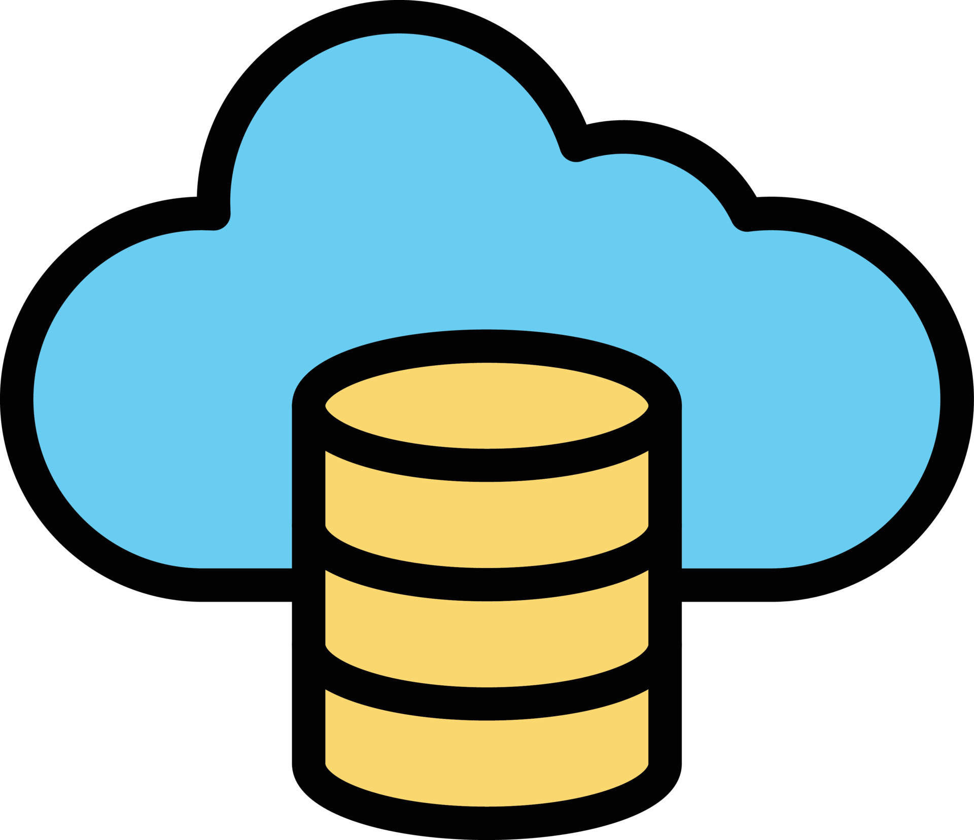 Cloud data Vector Icon Design Illustration 21679652 Vector Art at Vecteezy