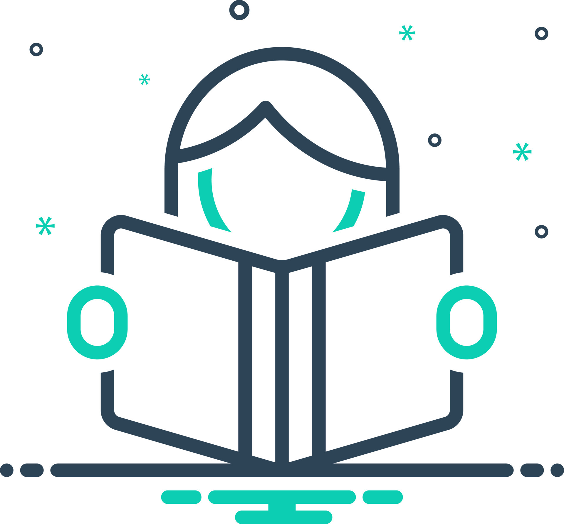 mix icon for reading 21680985 Vector Art at Vecteezy