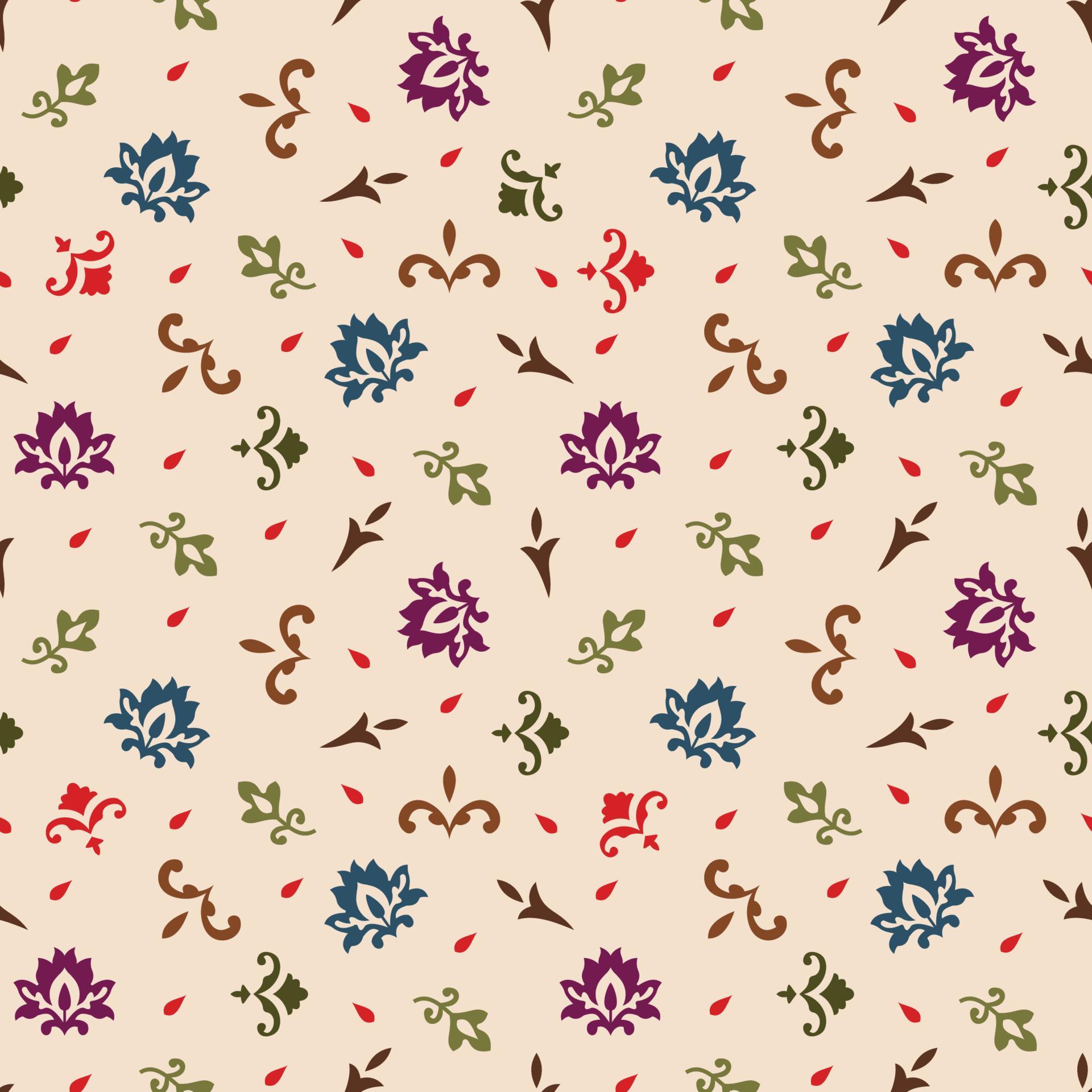 Pattern of Small Motifs all over design. Print block for fabric ...