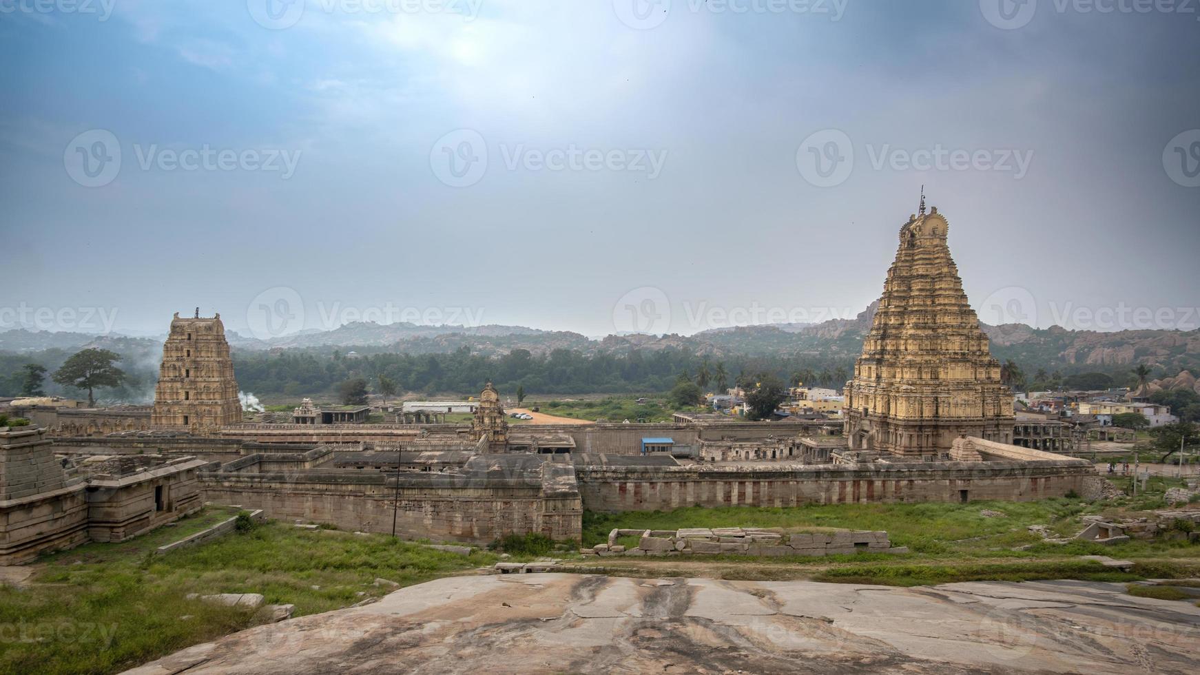 Virupaksha Temple dedicated to lord Shiva is located in Hampi in India ...