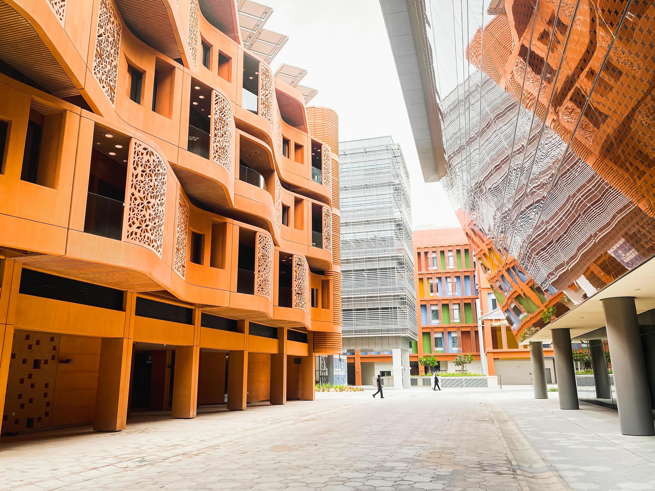 UAE, Abu Dhabi , 2023 - Eco-friendly architecture in Masdar City, Abu ... UAE, Abu Dhabi , 2023 - Eco-friendly architecture in Masdar City, Abu ...
