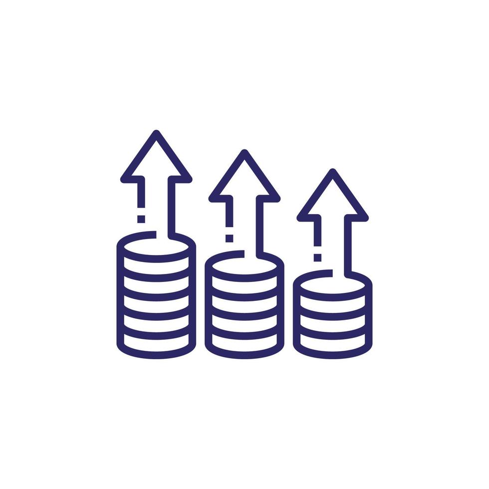 icon finance, accounting. business management icon, vector illustration ...
