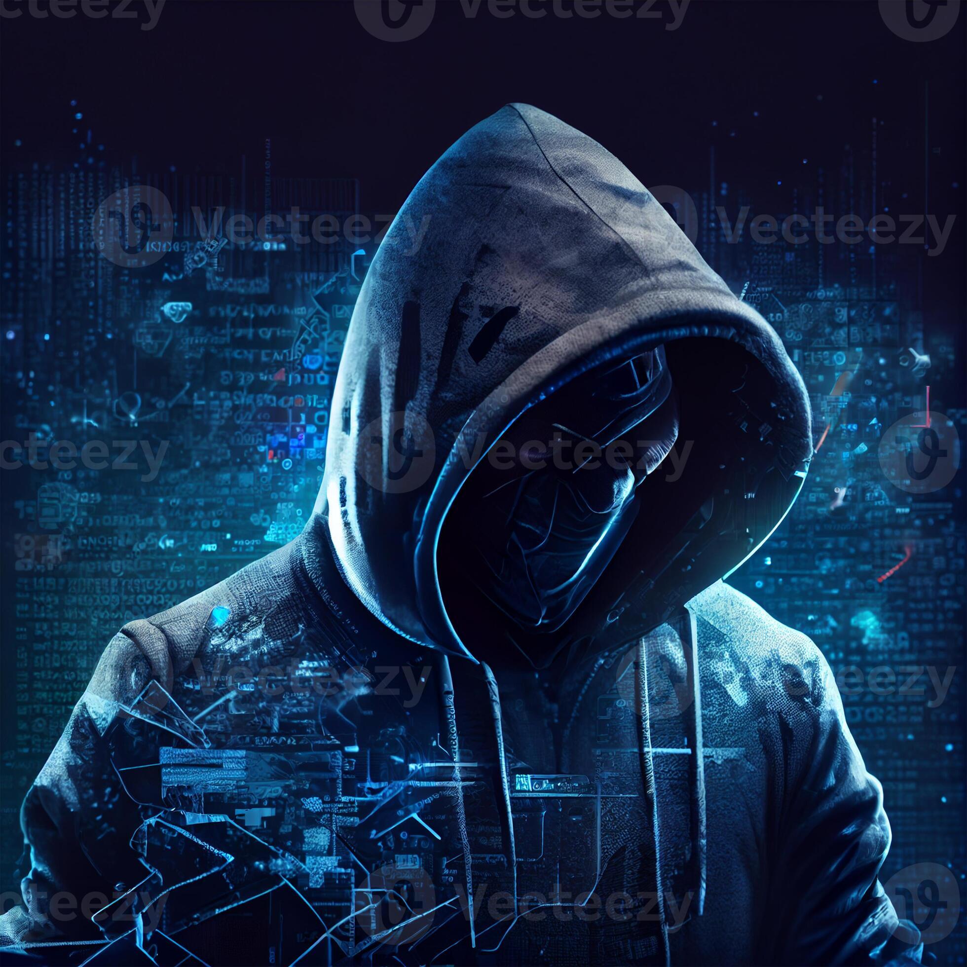 Hacker, programmer modern spy, illegal data search - Image 21688113 Stock Photo at Vecteezy