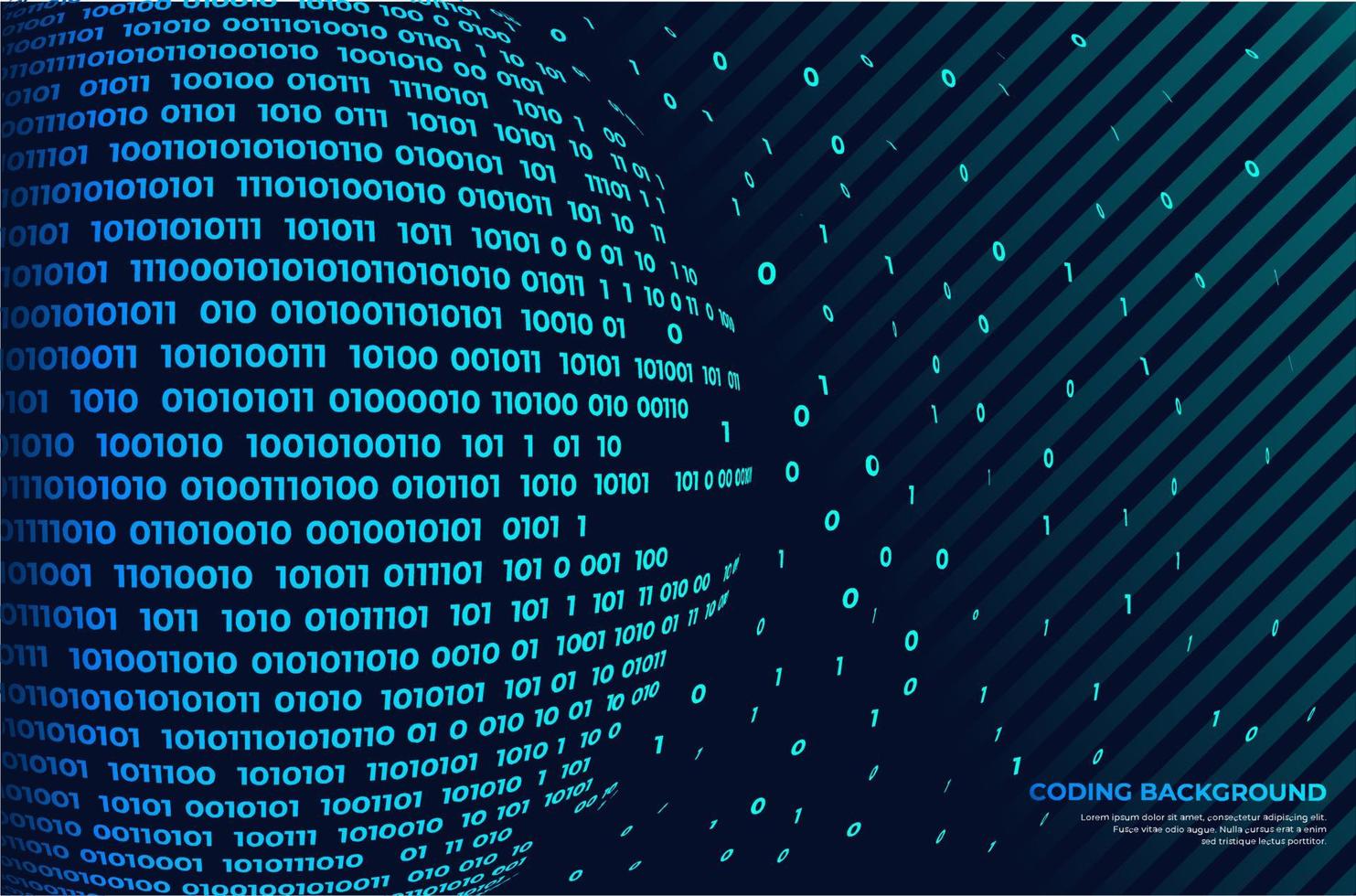 Blue Abstract Coding Background Modern Abstract Background Technology