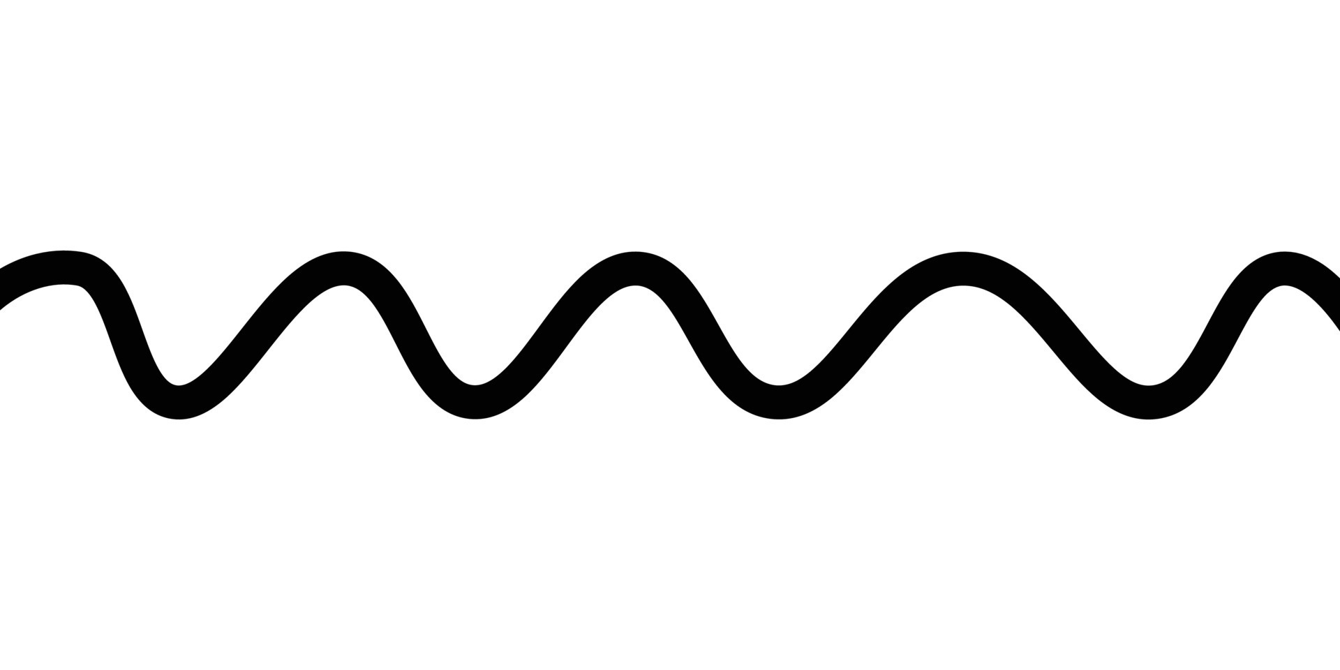 Horizontally repeatable wavy, waving, wave, billowy and zig-zag line, stripe. 21693333 Vector ...