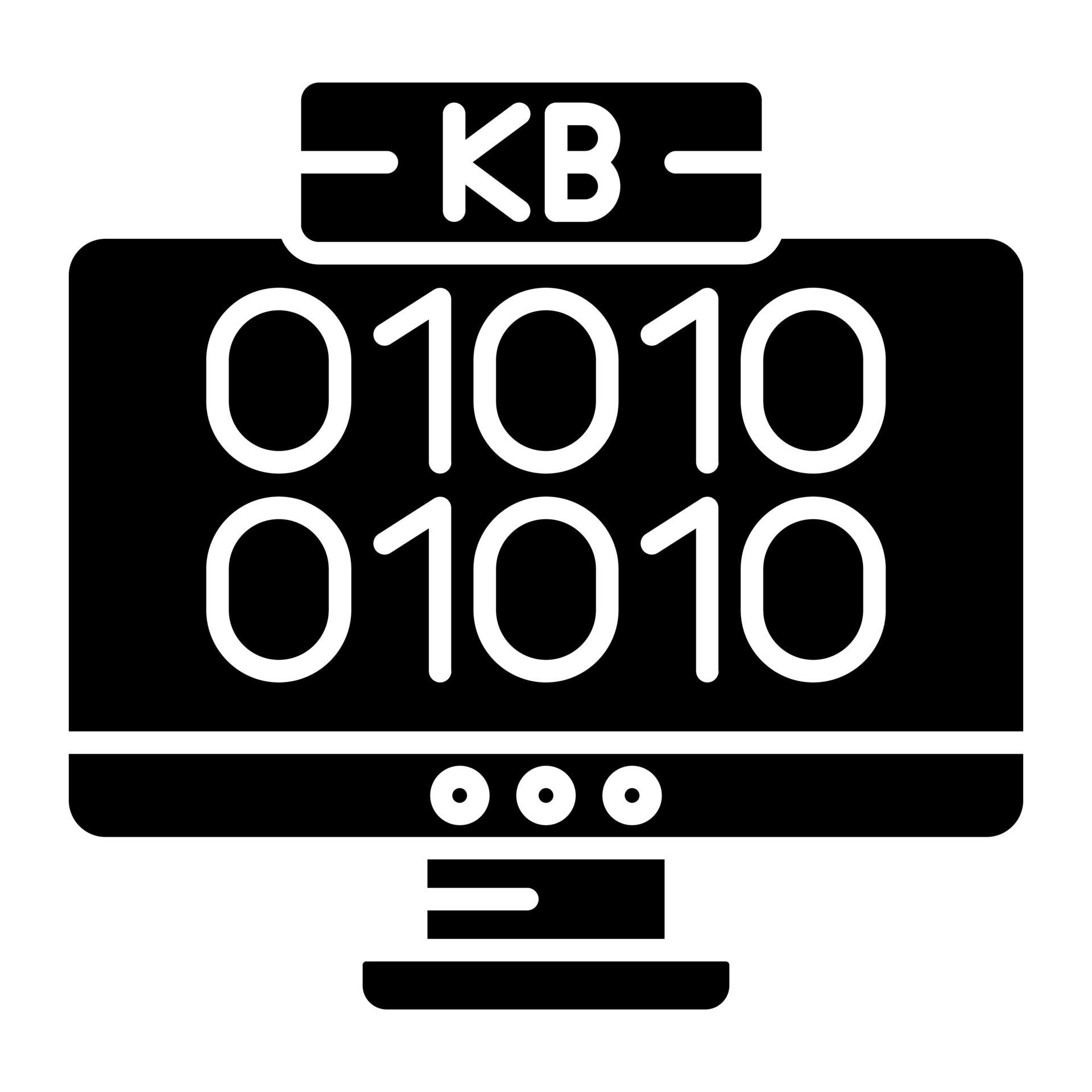 Kilobyte vector icon 21693597 Vector Art at Vecteezy