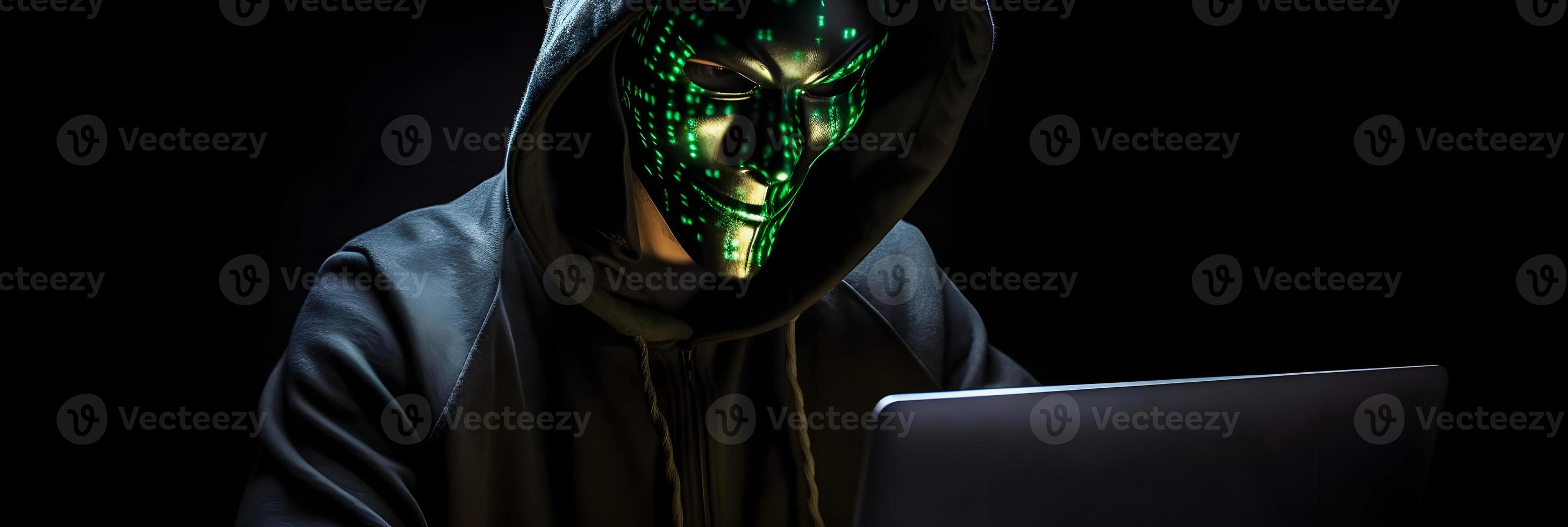 Unveiling the Enigmatic World of Cybercrime. A White Masked Hacker's ...