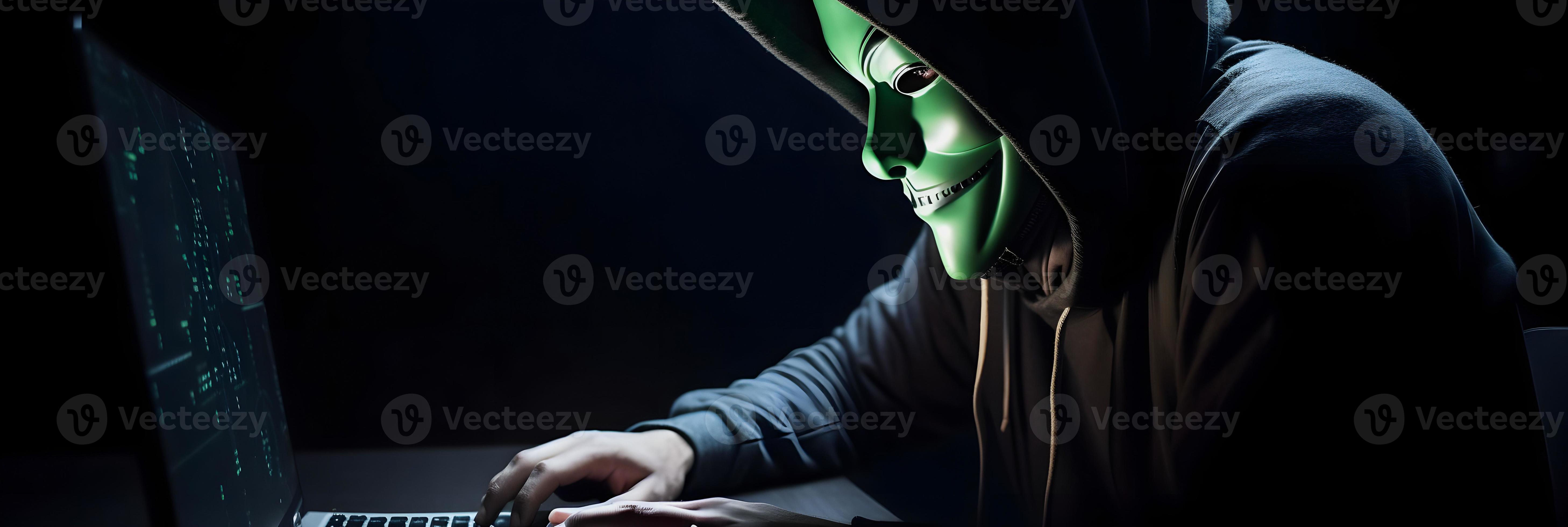 Unveiling the Enigmatic World of Cybercrime. A White Masked Hacker's ...