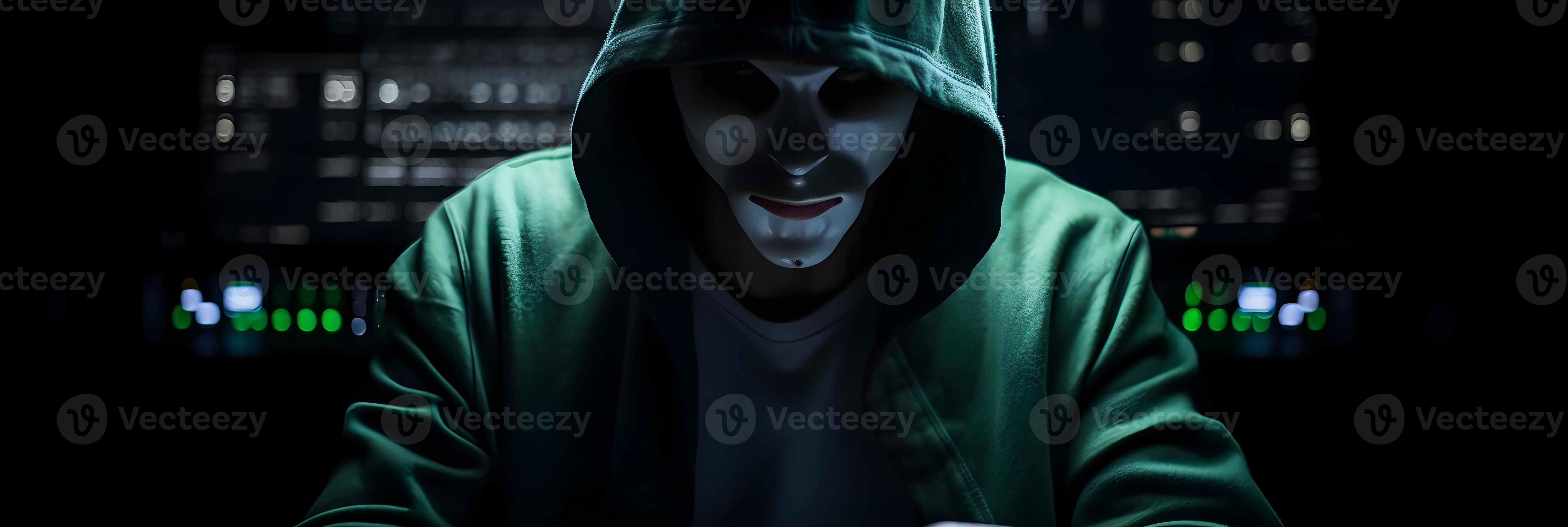 Unveiling the Enigmatic World of Cybercrime. A White Masked Hacker's ...