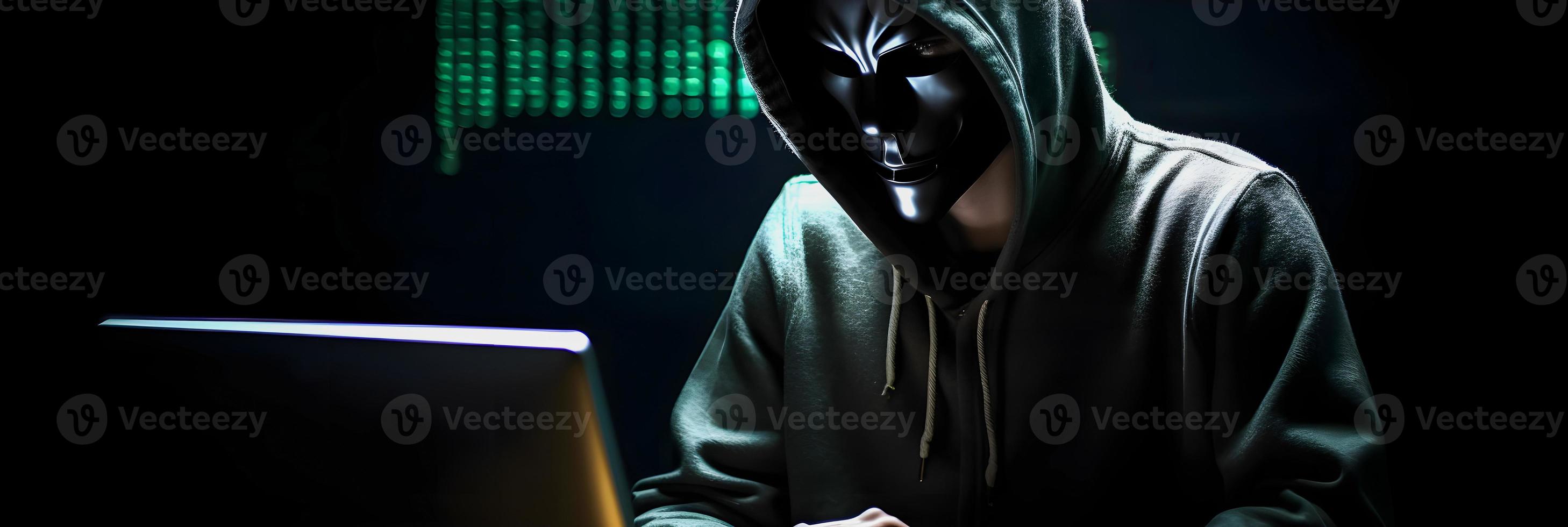 Unveiling the Enigmatic World of Cybercrime. A White Masked Hacker's ...