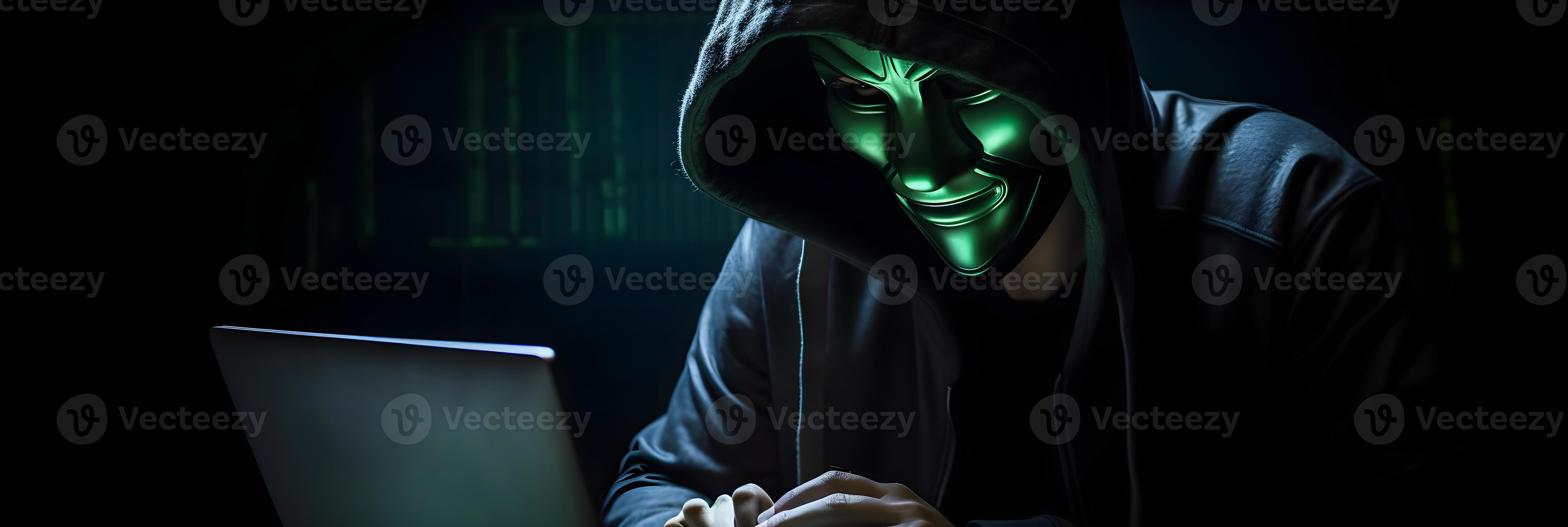 Unveiling the Enigmatic World of Cybercrime. A White Masked Hacker's ...