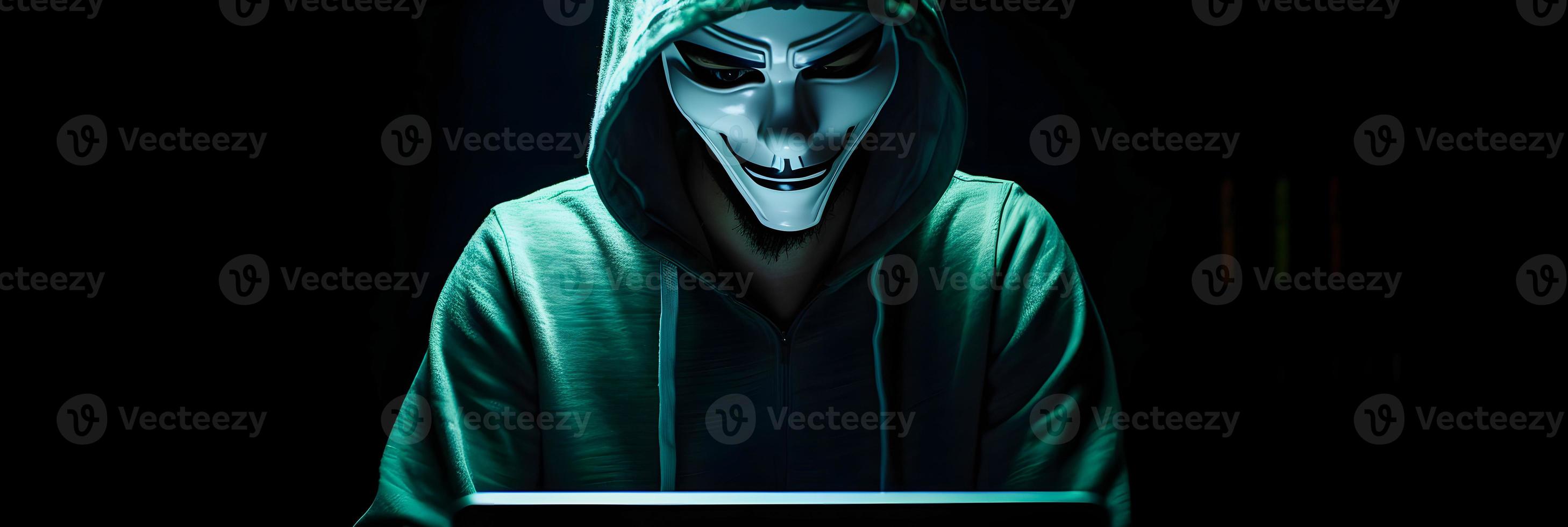 Unveiling the Enigmatic World of Cybercrime. A White Masked Hacker's ...