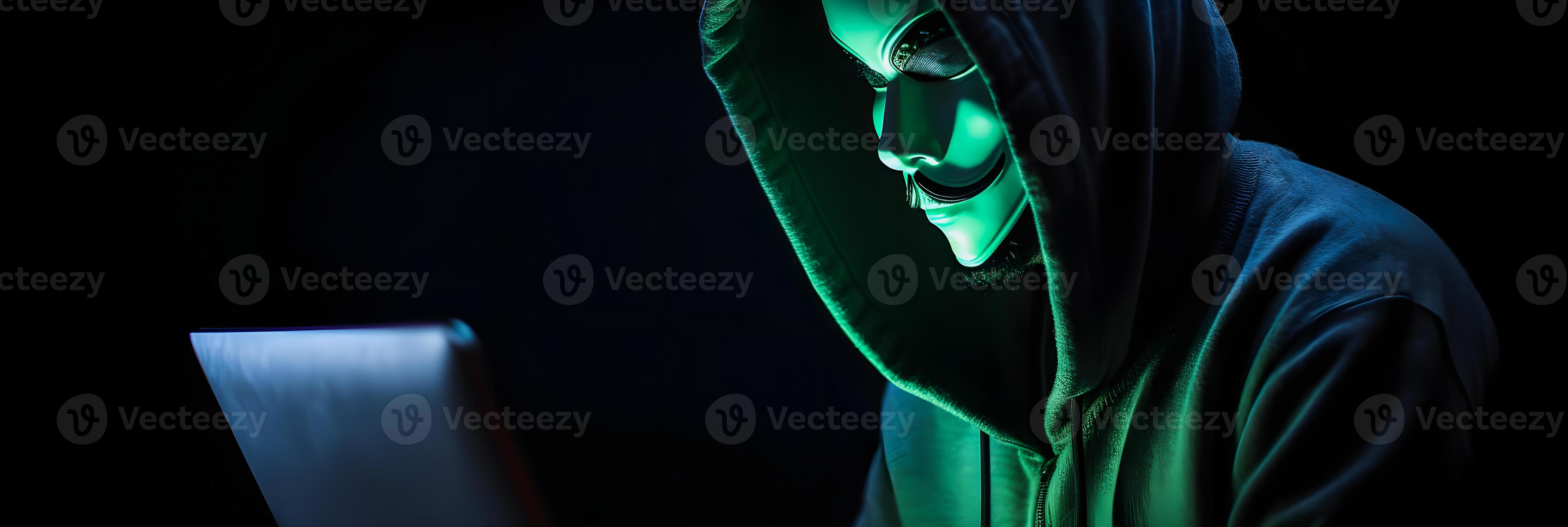 Unveiling the Enigmatic World of Cybercrime. A White Masked Hacker's ...