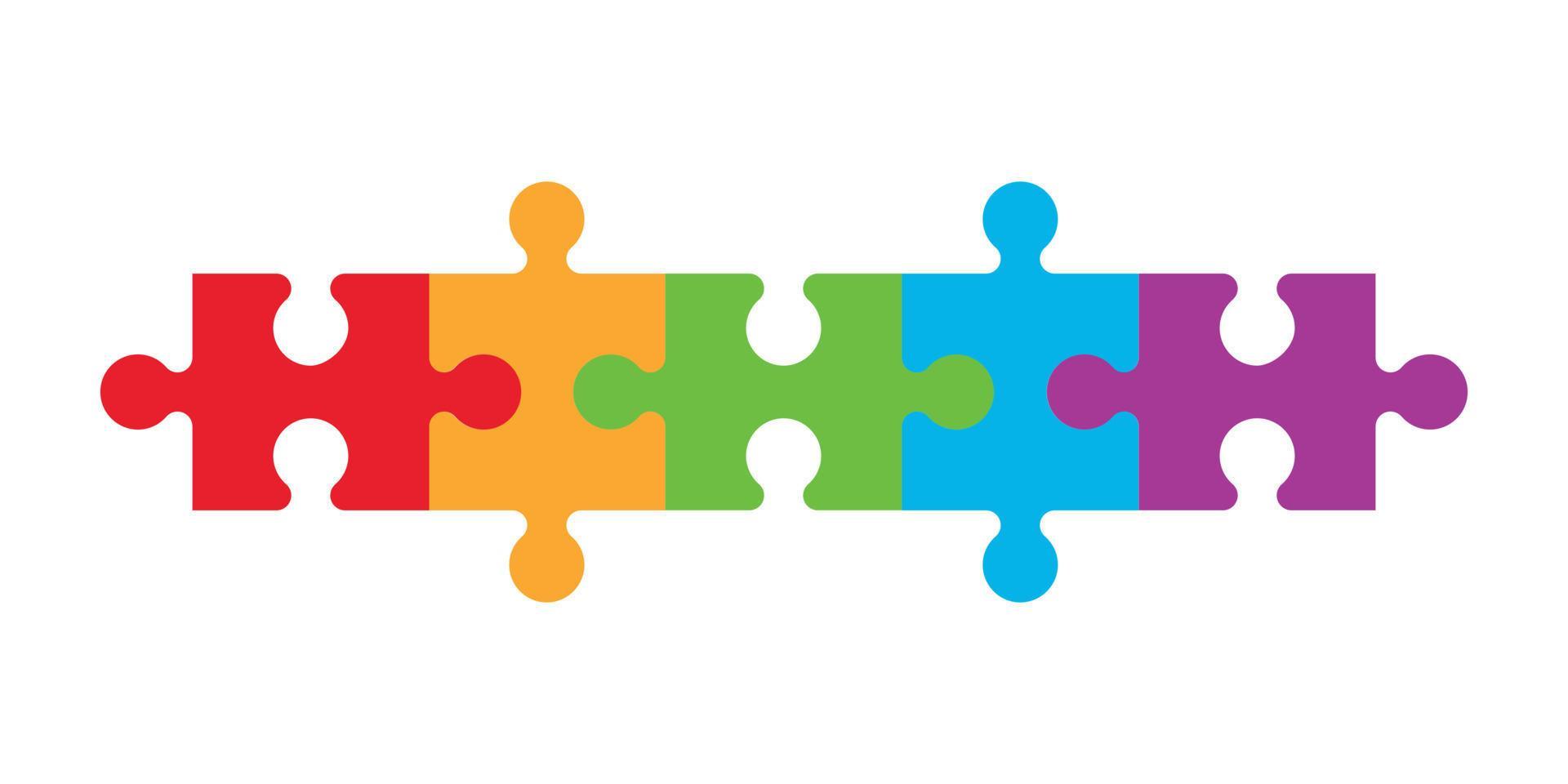 Colorful puzzle pieces icon for autism awareness day vector ... Colorful puzzle pieces icon for autism awareness day vector ...