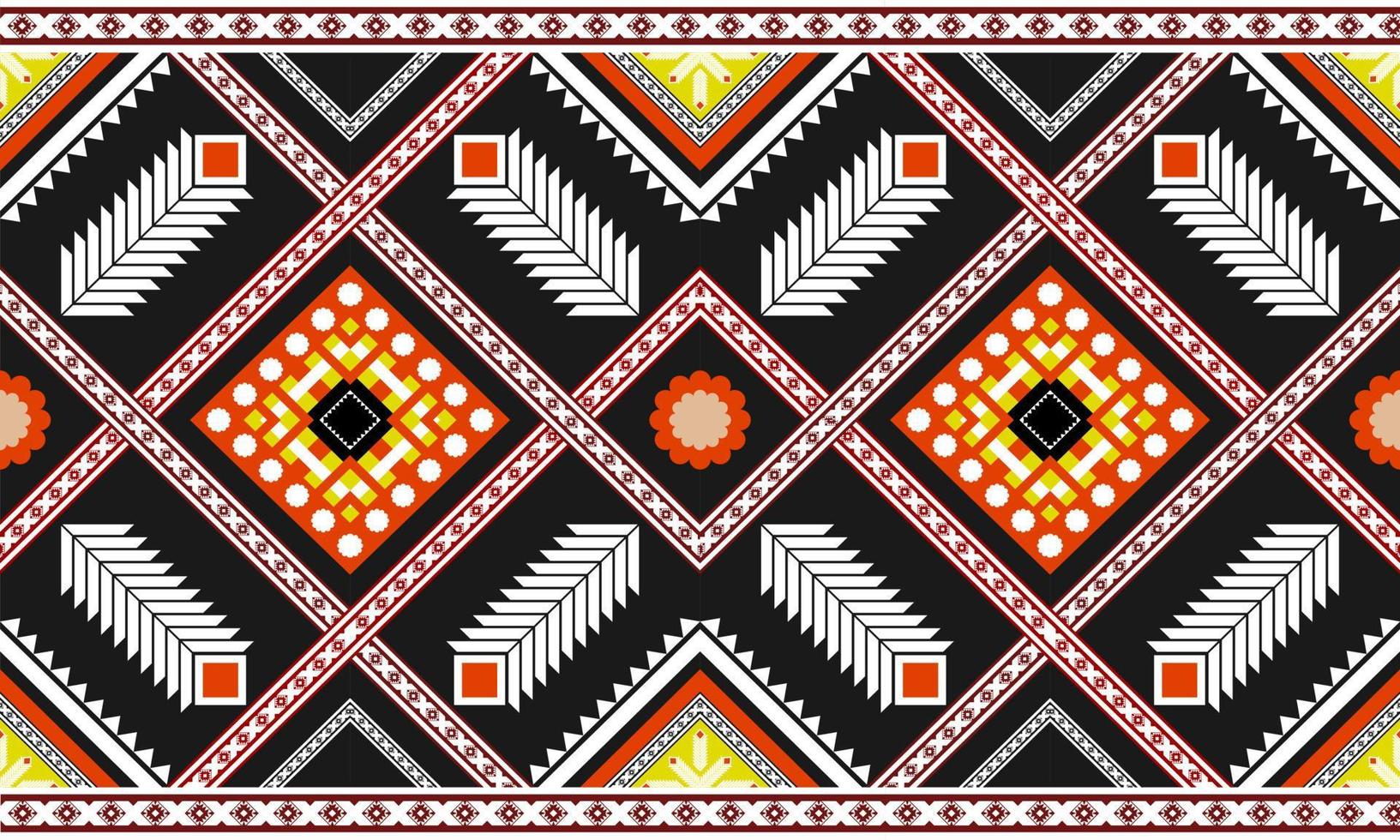 Vector Abstract Ethnic Geometric Pattern Design For Background Or