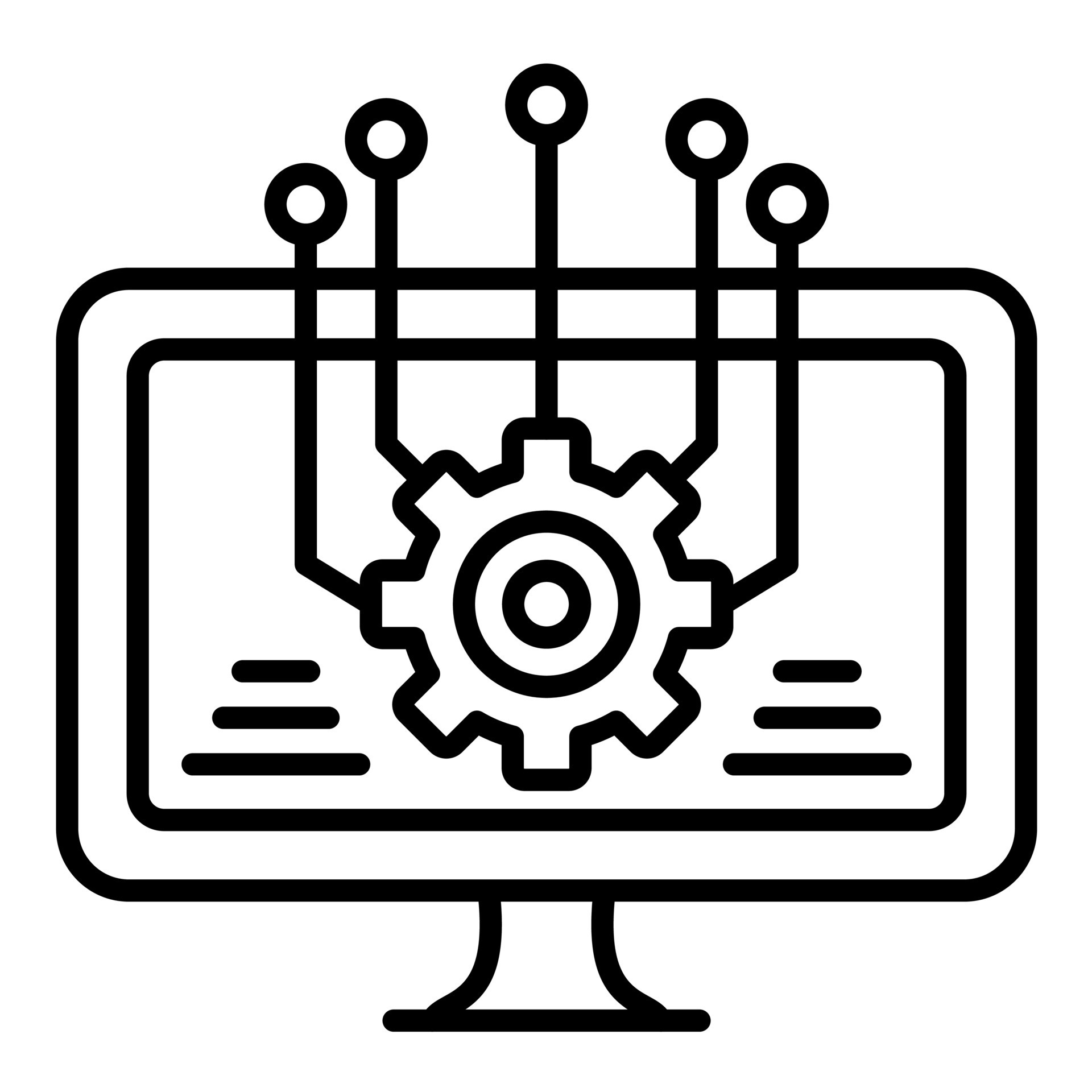 Monitoring Software vector icon 21707190 Vector Art at Vecteezy