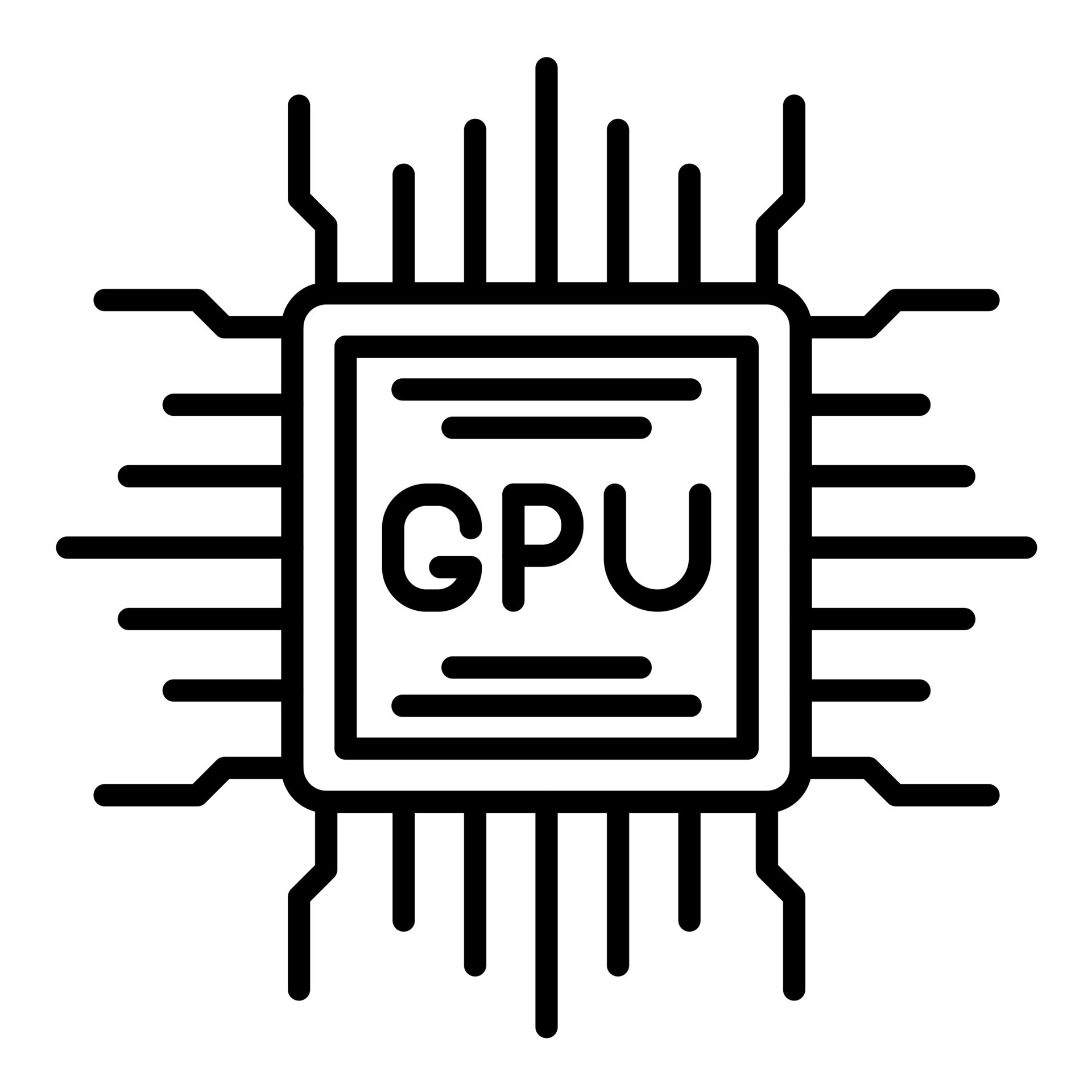 Gpu vector icon 21707354 Vector Art at Vecteezy