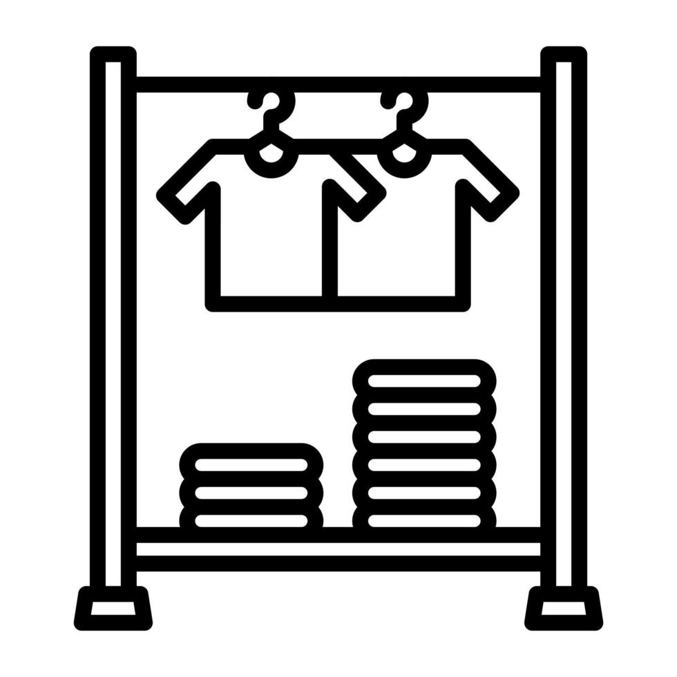 Clothes Rack Vector Icon 21707603 Vector Art At Vecteezy