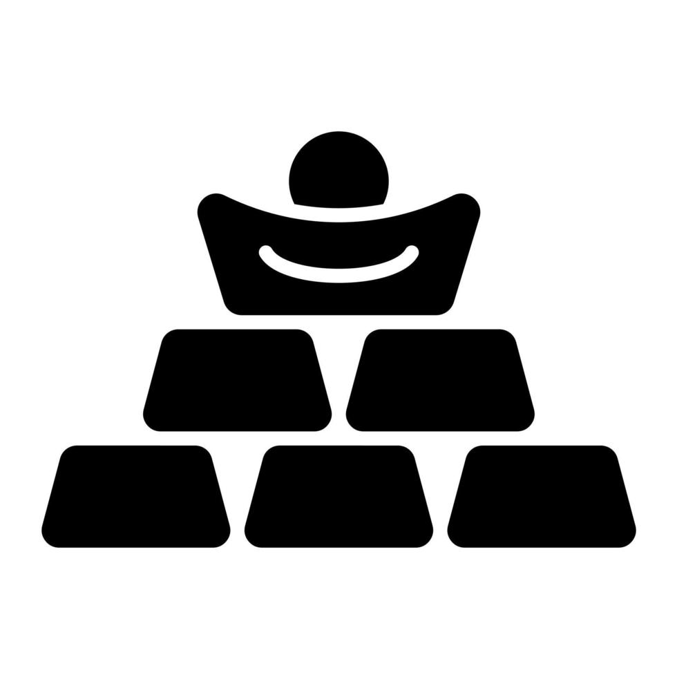 Ingots vector icon 21708004 Vector Art at Vecteezy