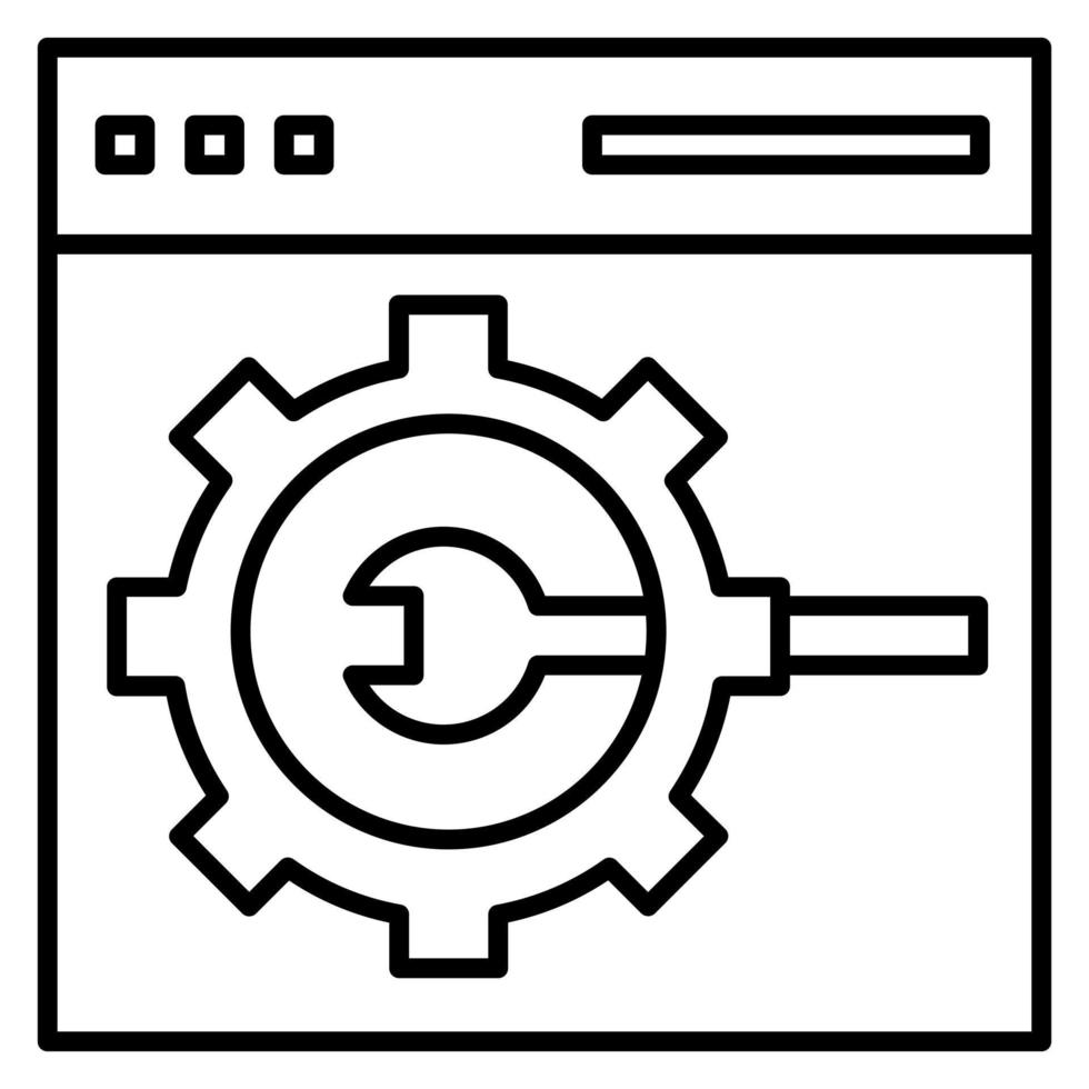 Website Settings vector icon 21708080 Vector Art at Vecteezy