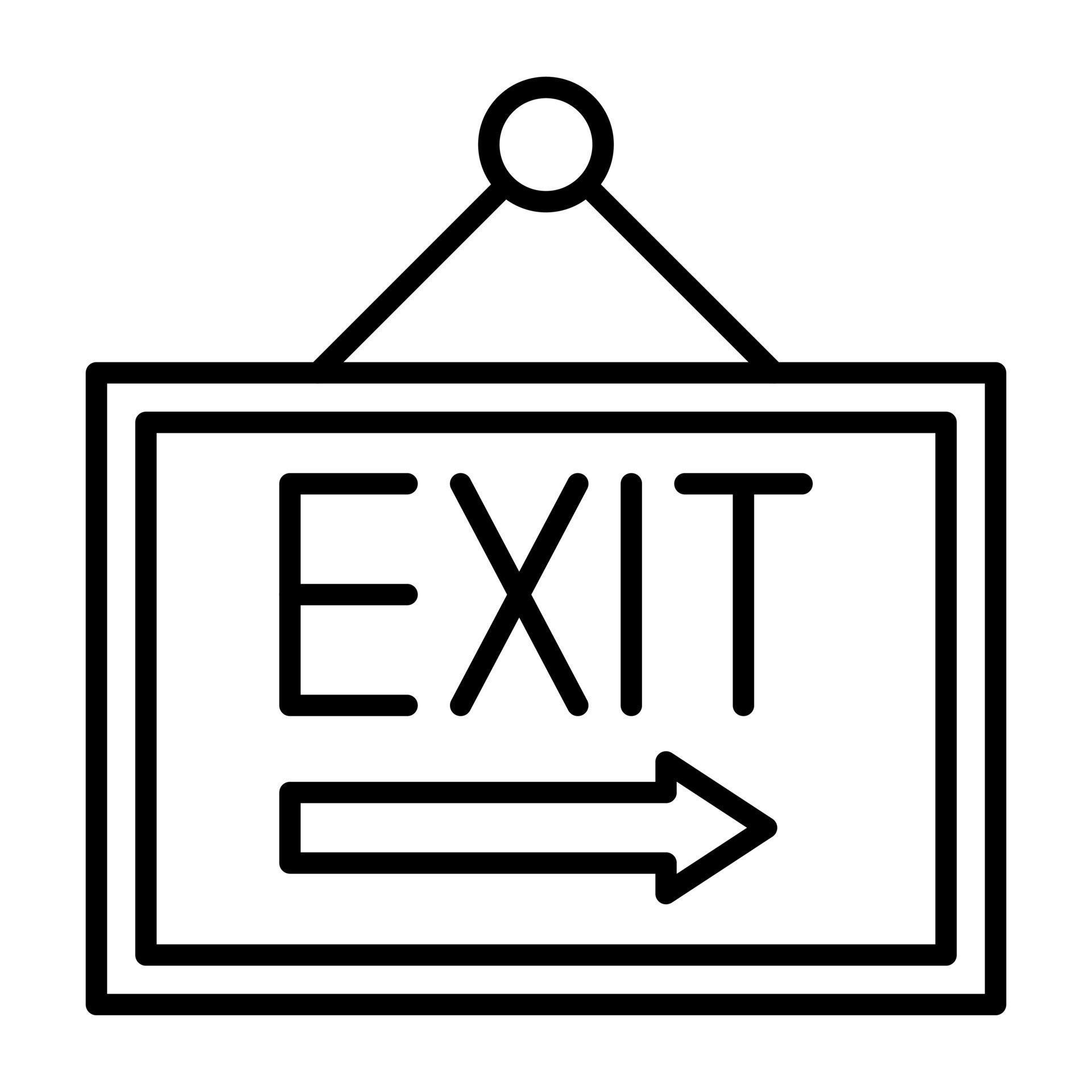 Emergency Exit vector icon 21708374 Vector Art at Vecteezy